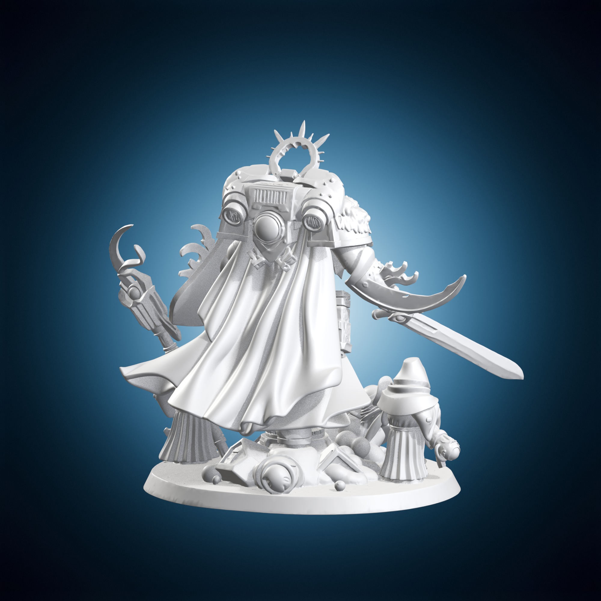 🦁 Lion El Jonson Dark Angels Primarch Statue・ 3D File for 3D printing・Cults