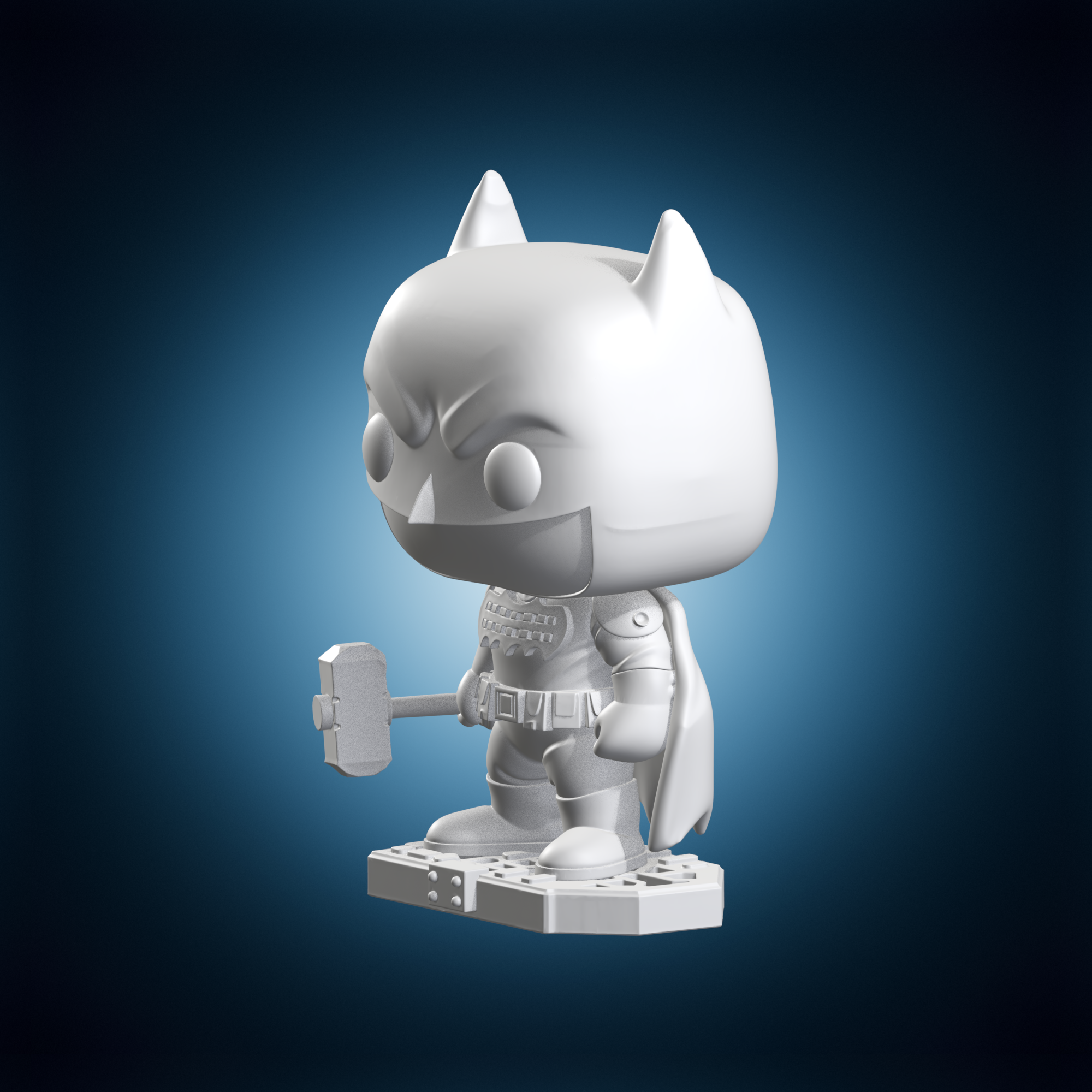 🔨 Figura de vinilo Pop de Batman con el martillo en la mano・Archivo 3D ...