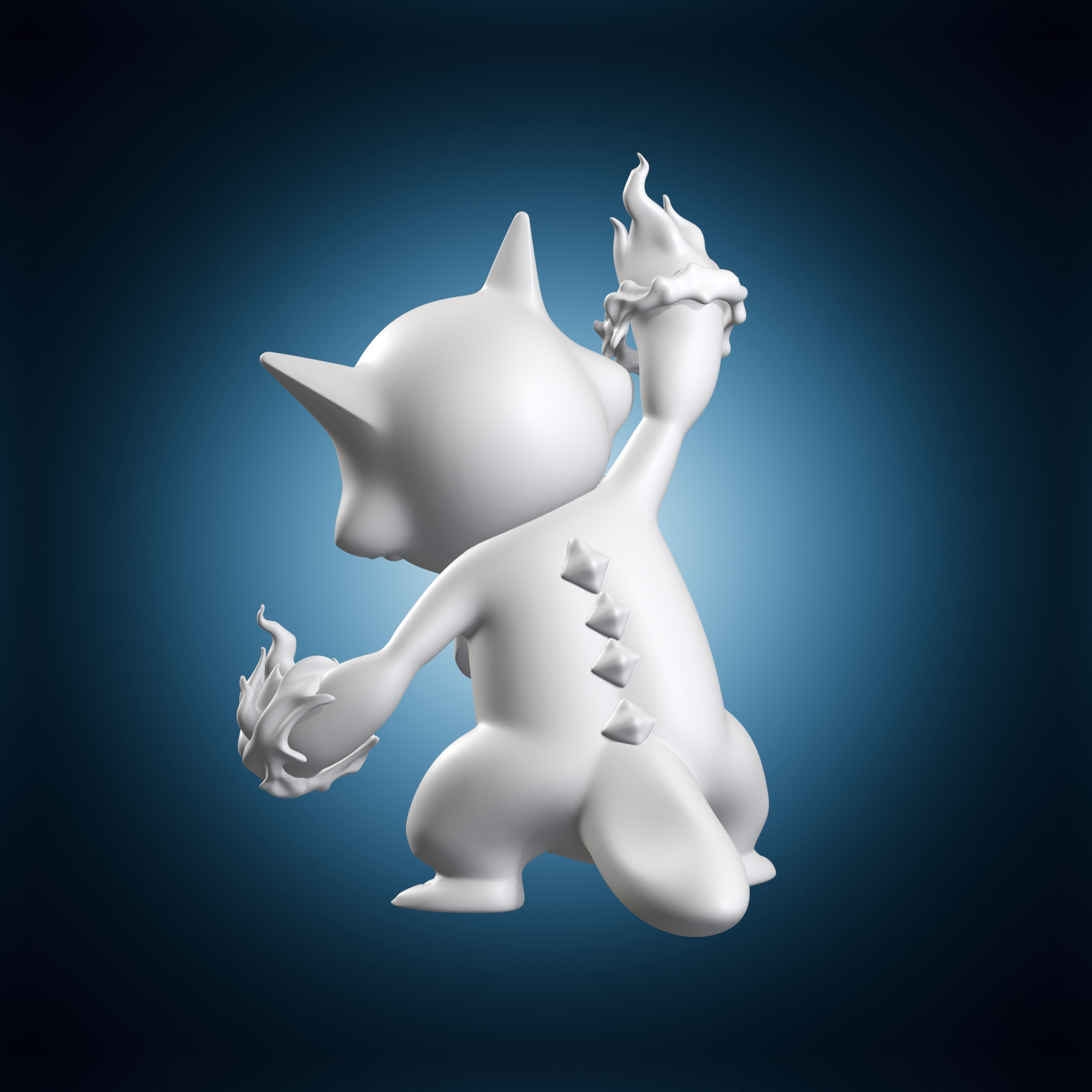 🔥 Alolan Marowak Ghostly Fire Pokemon Figure・ 3D File for 3D printing・Cults