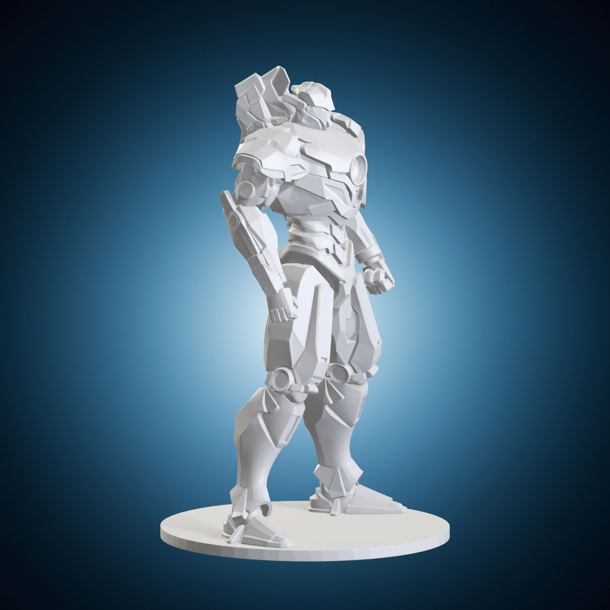 🫡 Statue de soldat blindé Sci Fi・Fichier 3D pour Impression 3D・Cults