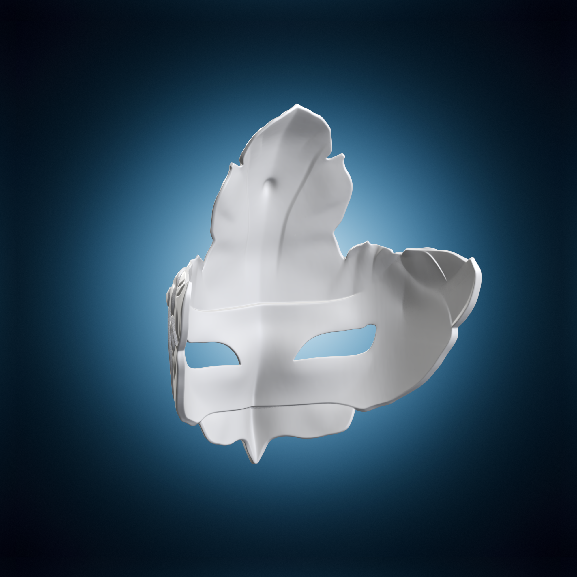 🐦 Bird Feather Masquerade Mask 3D Design・ 3D File for 3D printing・Cults