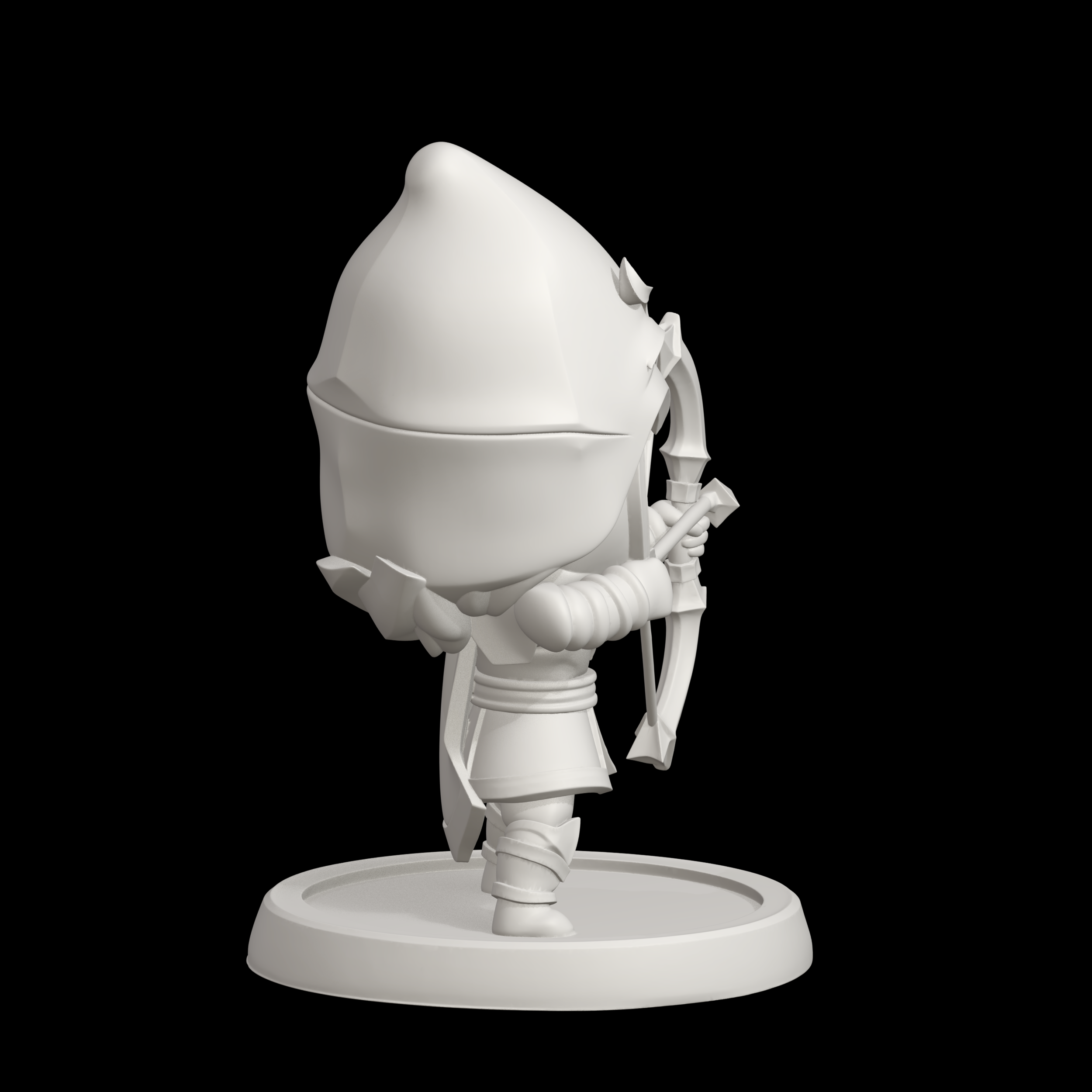 🦸 Figura estilo Chibi da Ashe de League of Legends・Arquivo 3D para ...