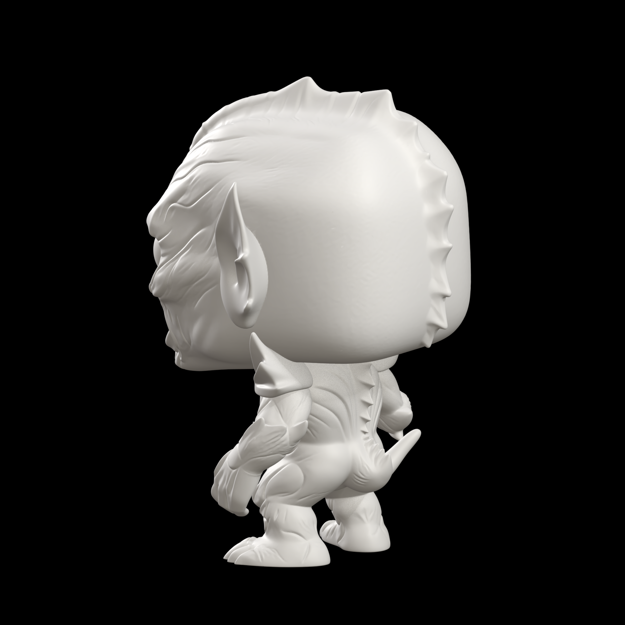 👺 Goblin Monster Fantasy RPG Chibi Figure Holding Club・ 3D File for 3D printing・Cults