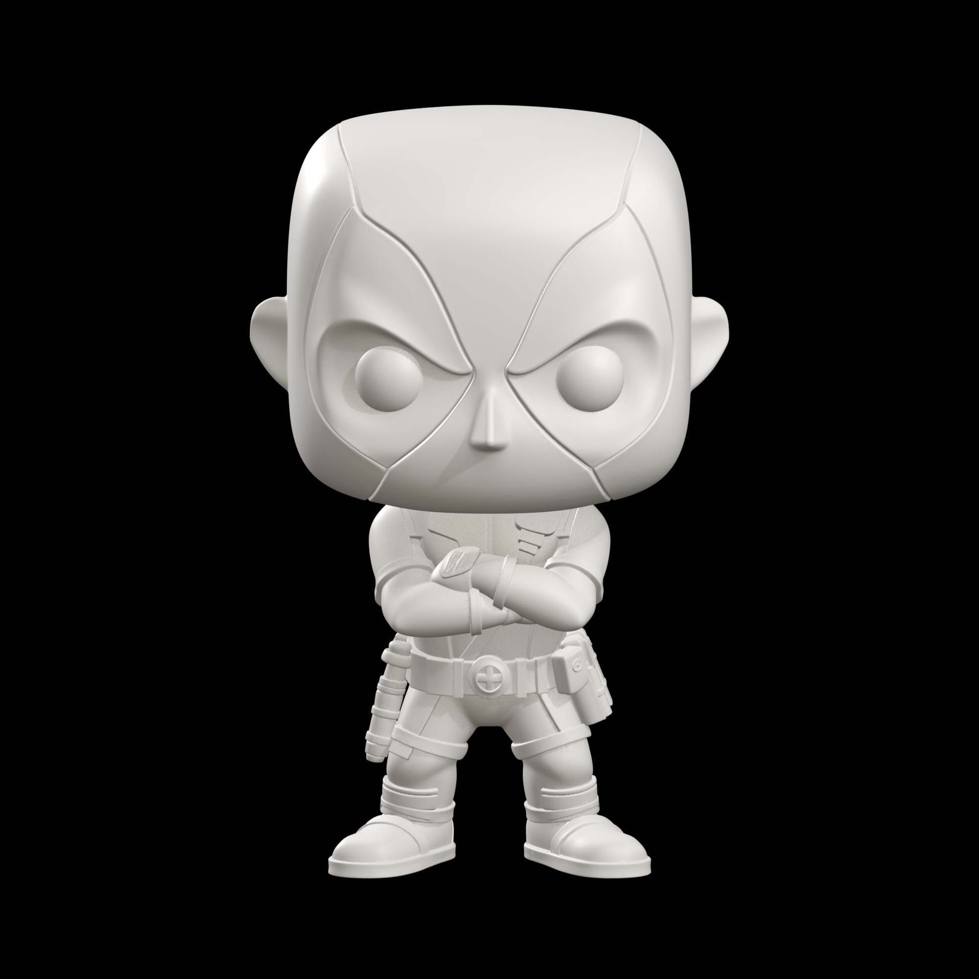 🦸 Deadpool Marvel Comics Funko Style Figure・ 3D File for 3D printing・Cults