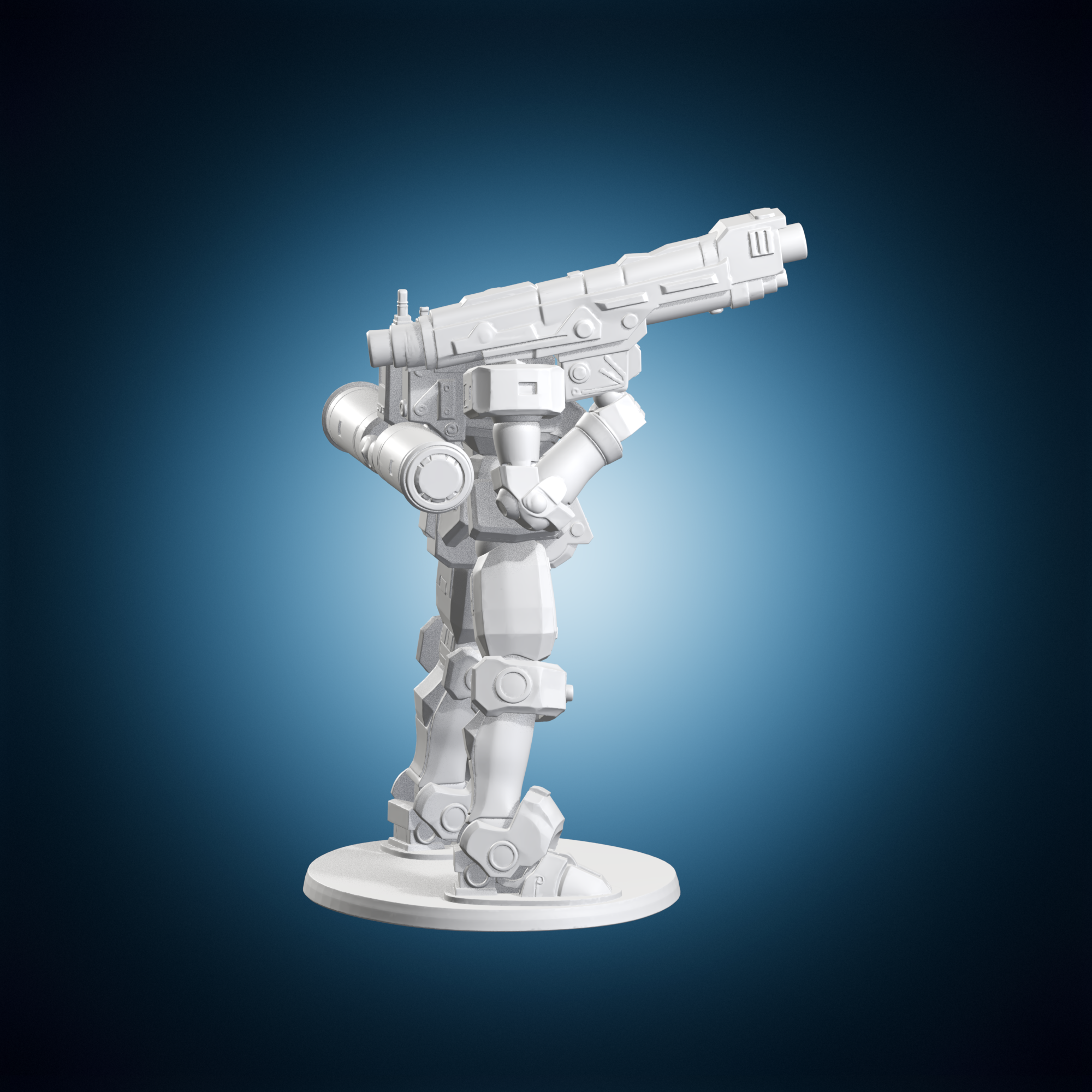 🤖 Sci-fi Mecha Robot Shoulder Cannon・ 3D File for 3D printing・Cults