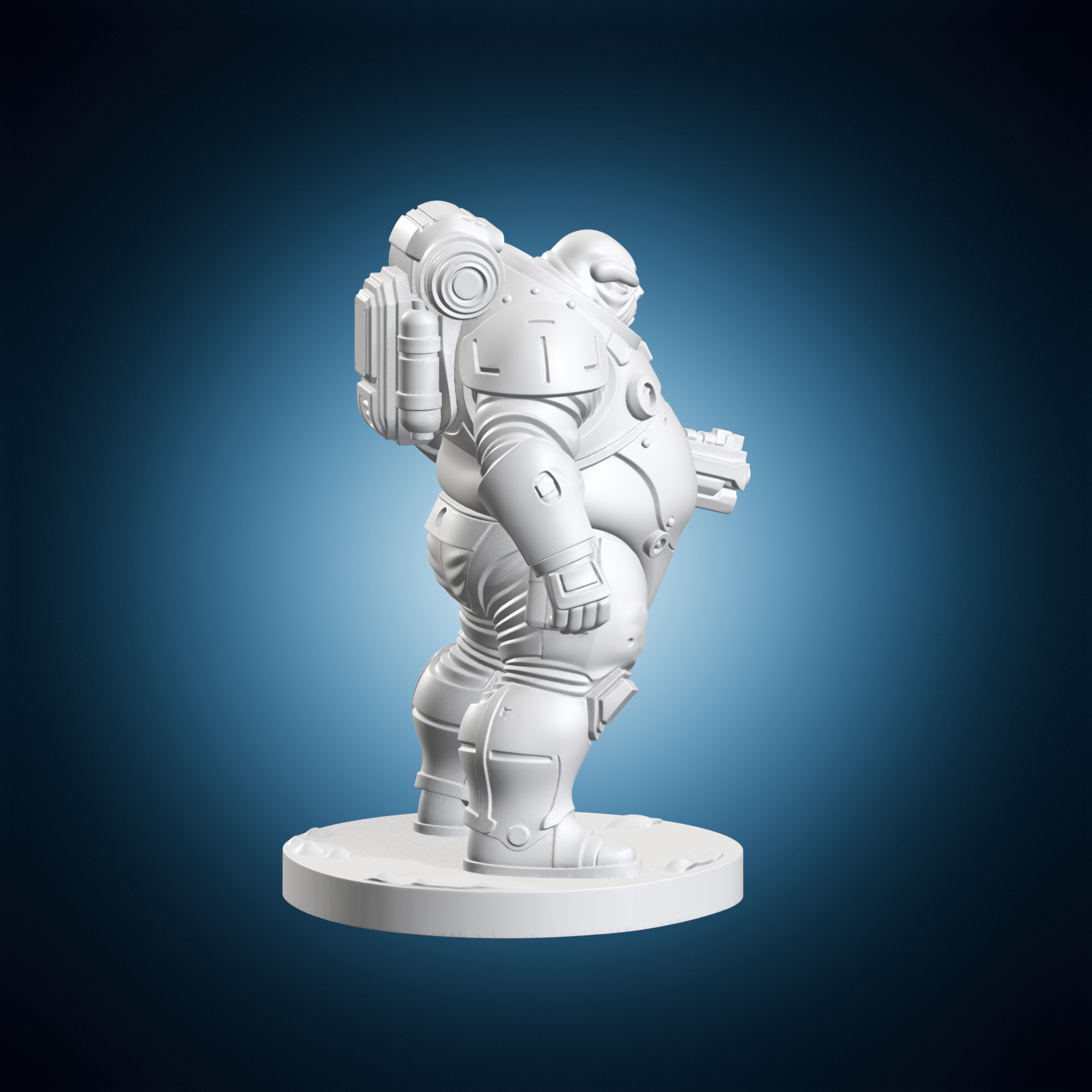 👽 Volus Alien Soldier With Pistol Mass Effect Sci-Fi Miniature・ 3D File ...