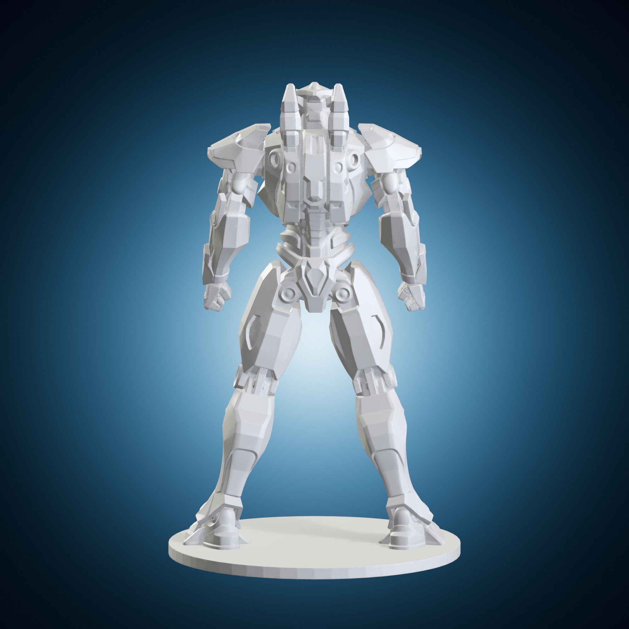 🫡 Statue de soldat blindé Sci Fi・Fichier 3D pour Impression 3D・Cults