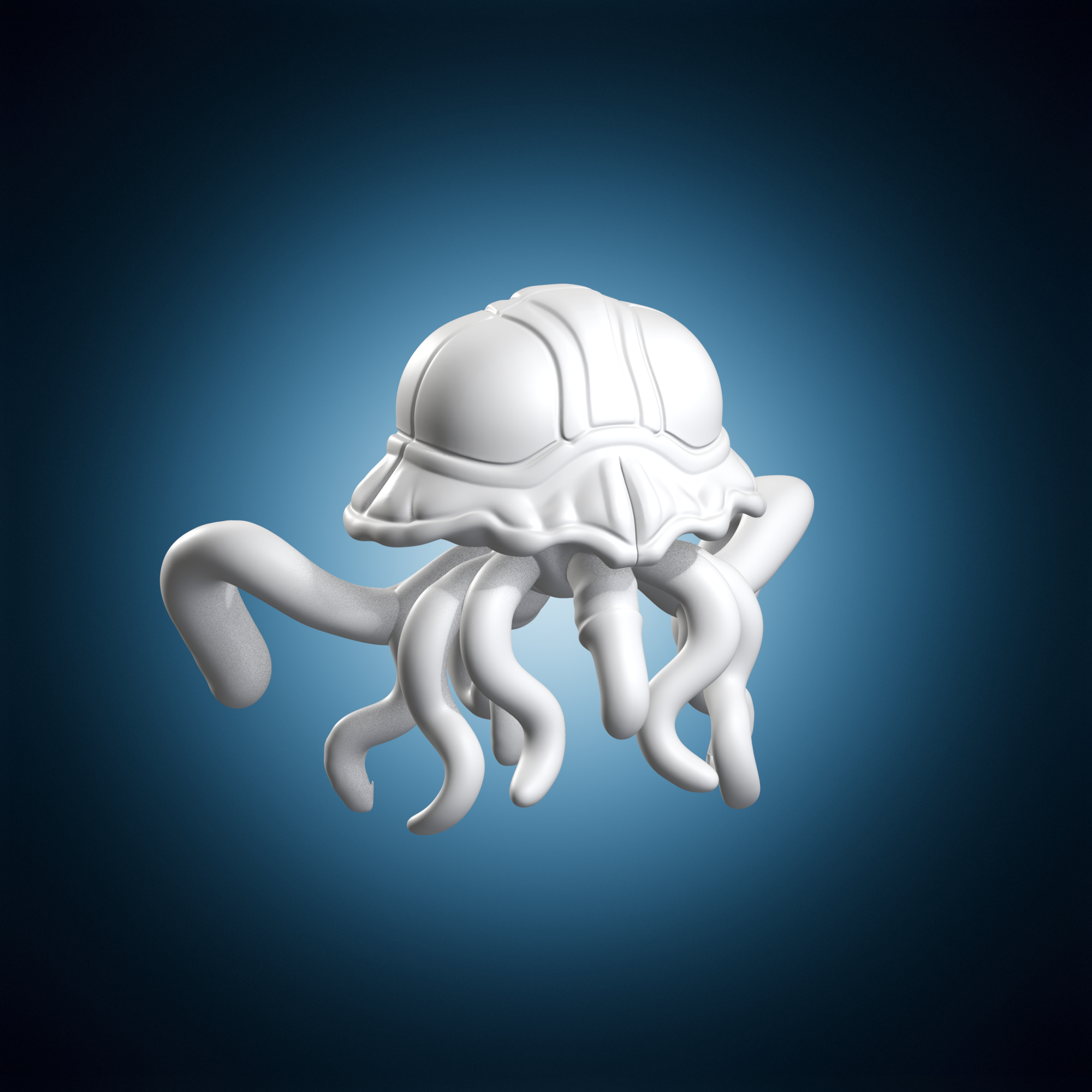 🐉 Tentacool Pokemon Jellyfish Creature Model・ 3D File for 3D printing・Cults
