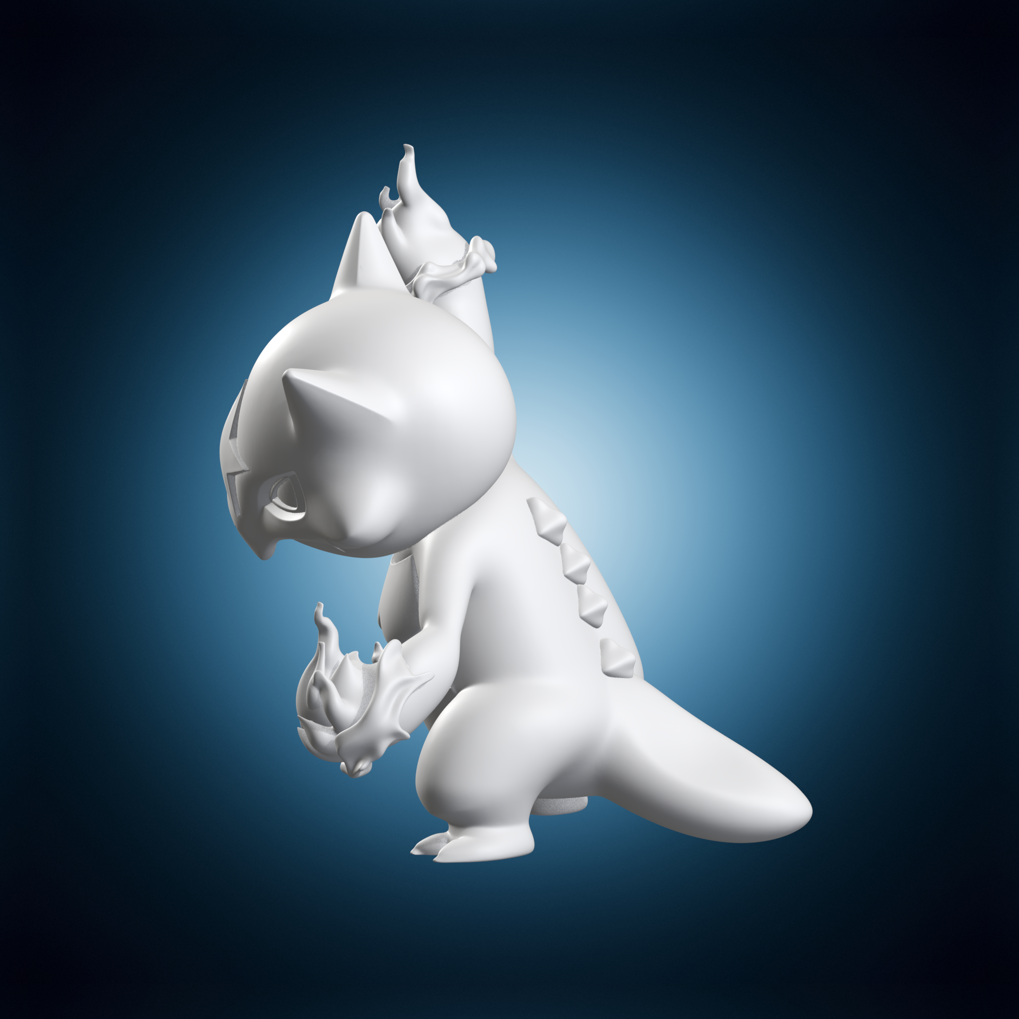 🔥 Alolan Marowak Ghostly Fire Pokemon Figure・ 3D File for 3D printing・Cults