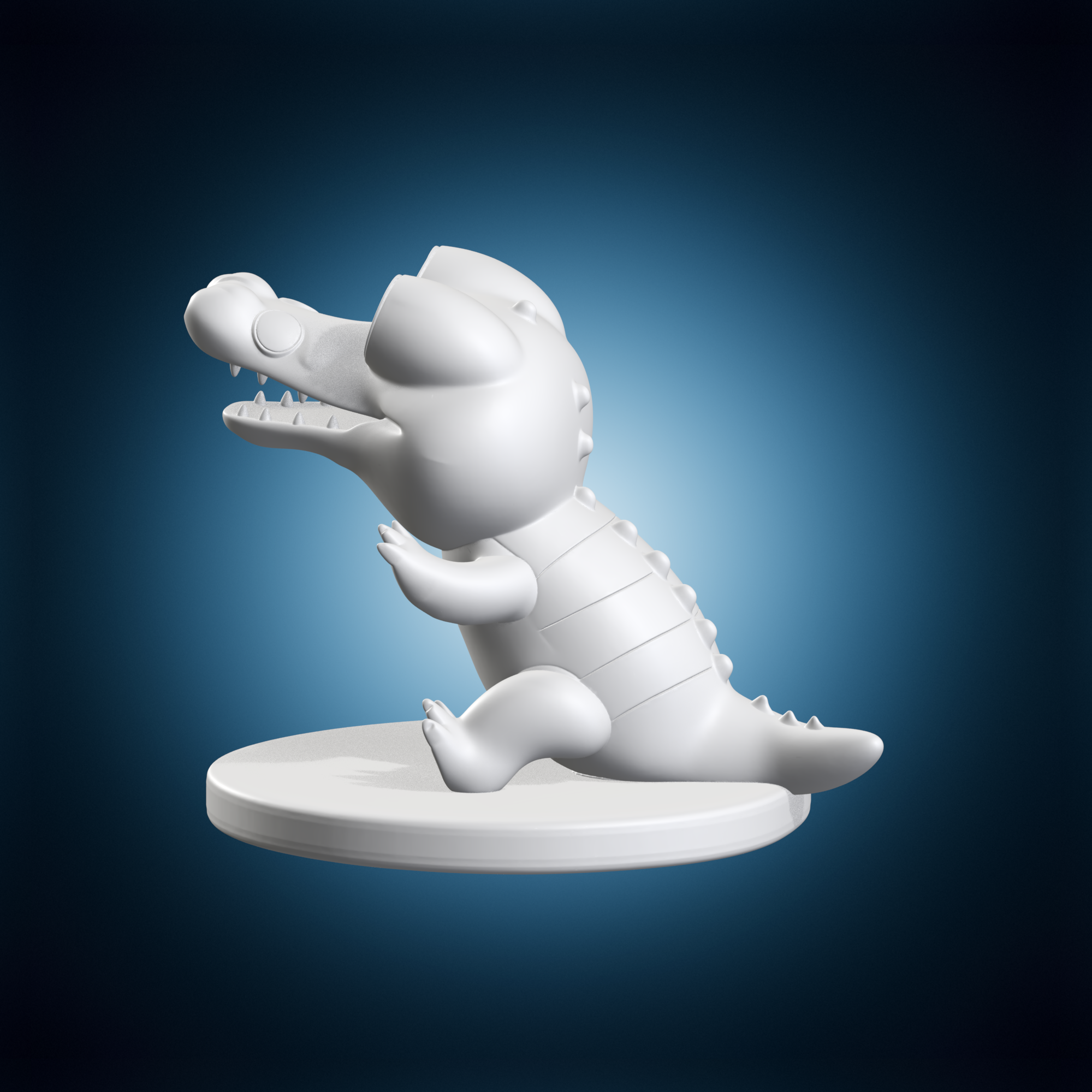 🐊 Cartoon Crocodile Alligator Character 3D Print Model STL File・ 3D ...