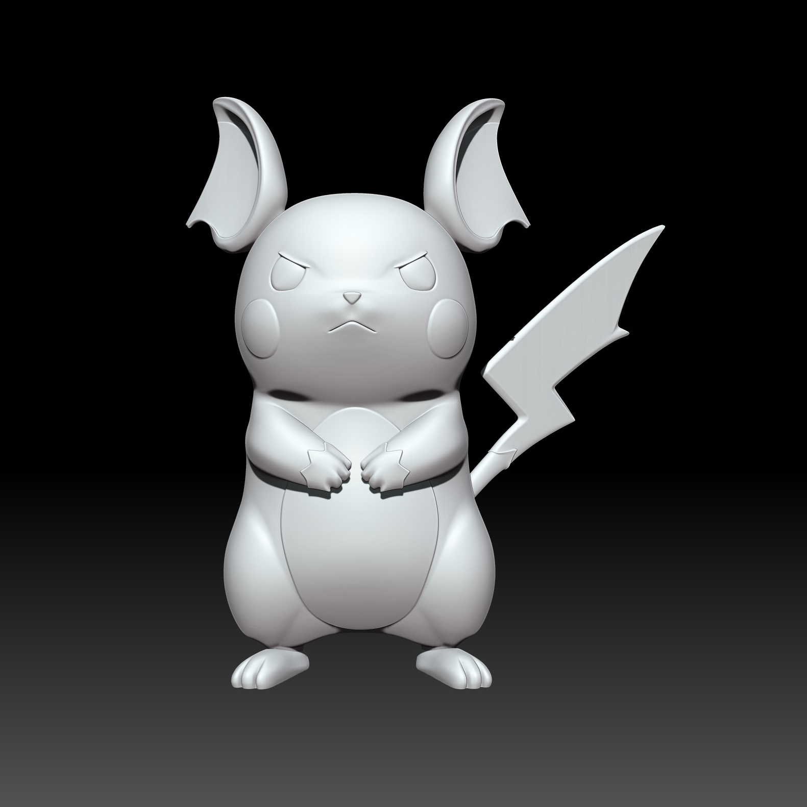 🐉 Raichu Pokemon Character 3D Model・ 3D File for 3D printing・Cults