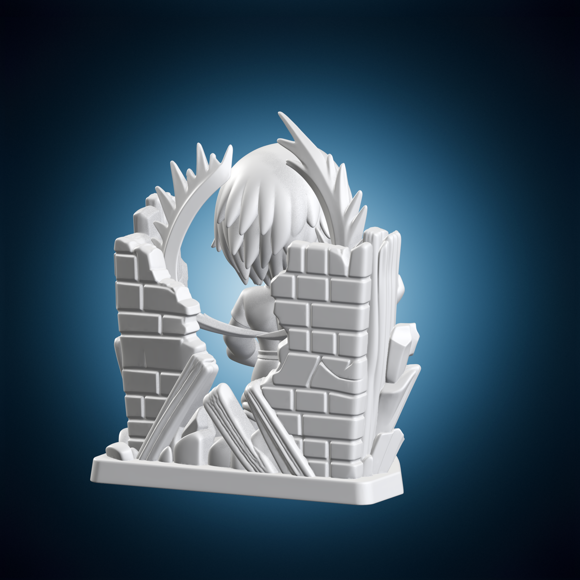 📁 Toji Fushiguro Chibi Mini Figure・ 3D File for 3D printing・Cults