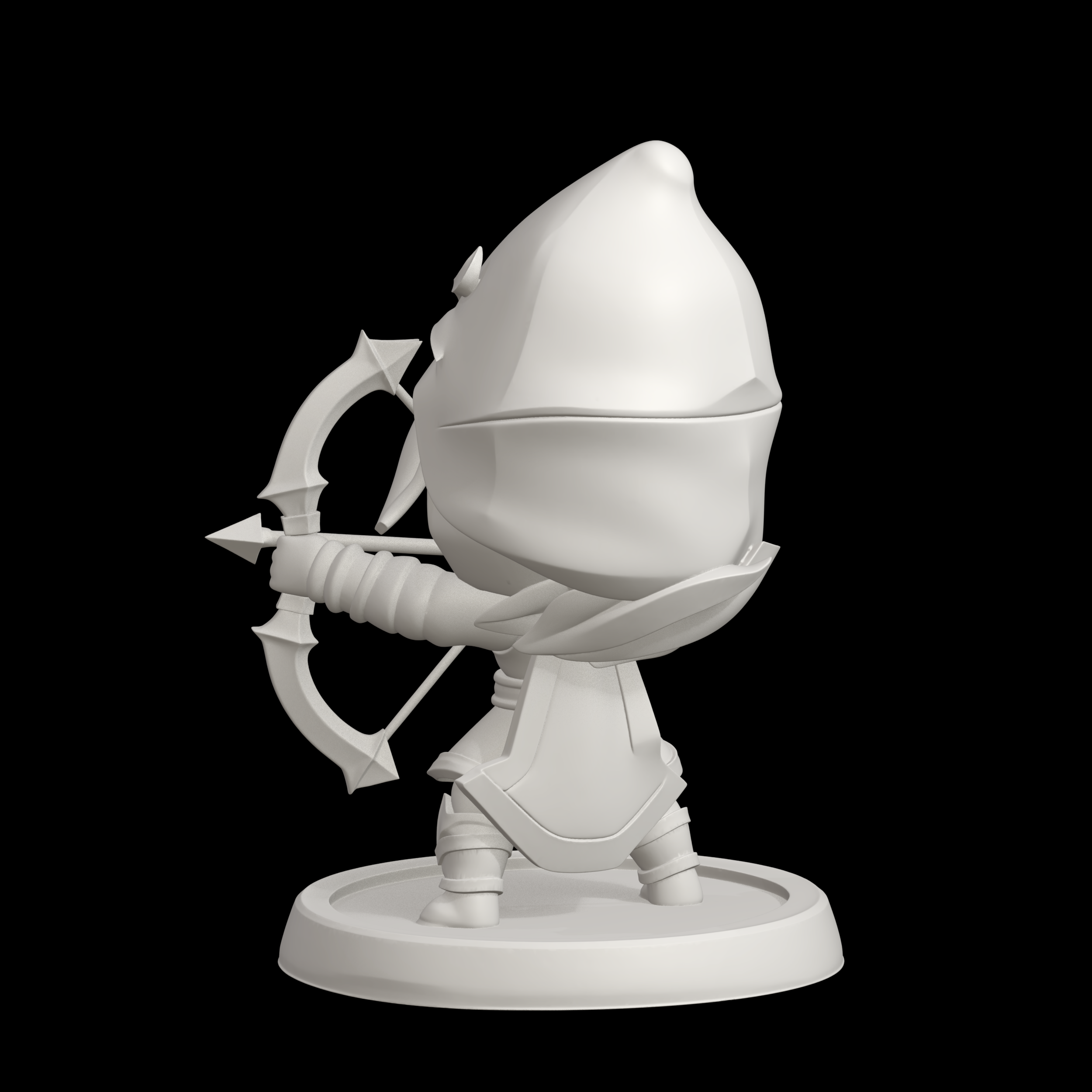 🦸 Figura estilo Chibi da Ashe de League of Legends・Arquivo 3D para ...