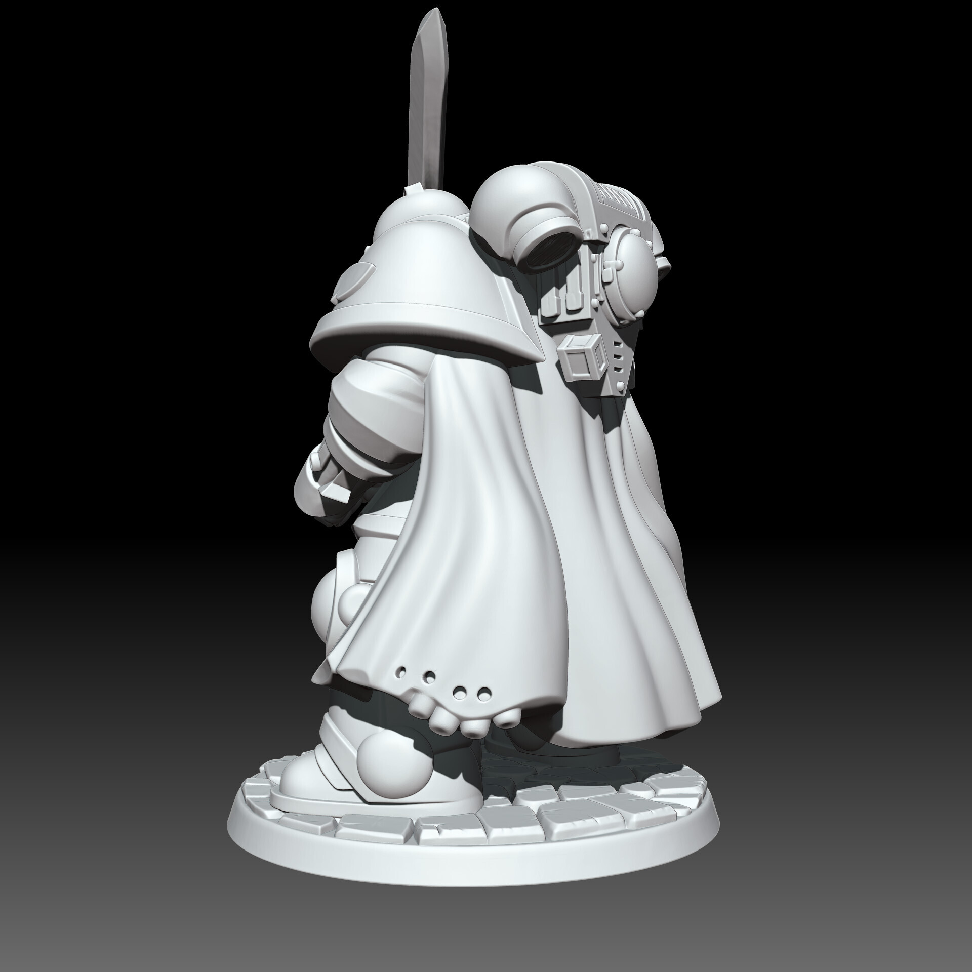 🛰 Space Marine Captain・ STL File for 3D printing・Cults