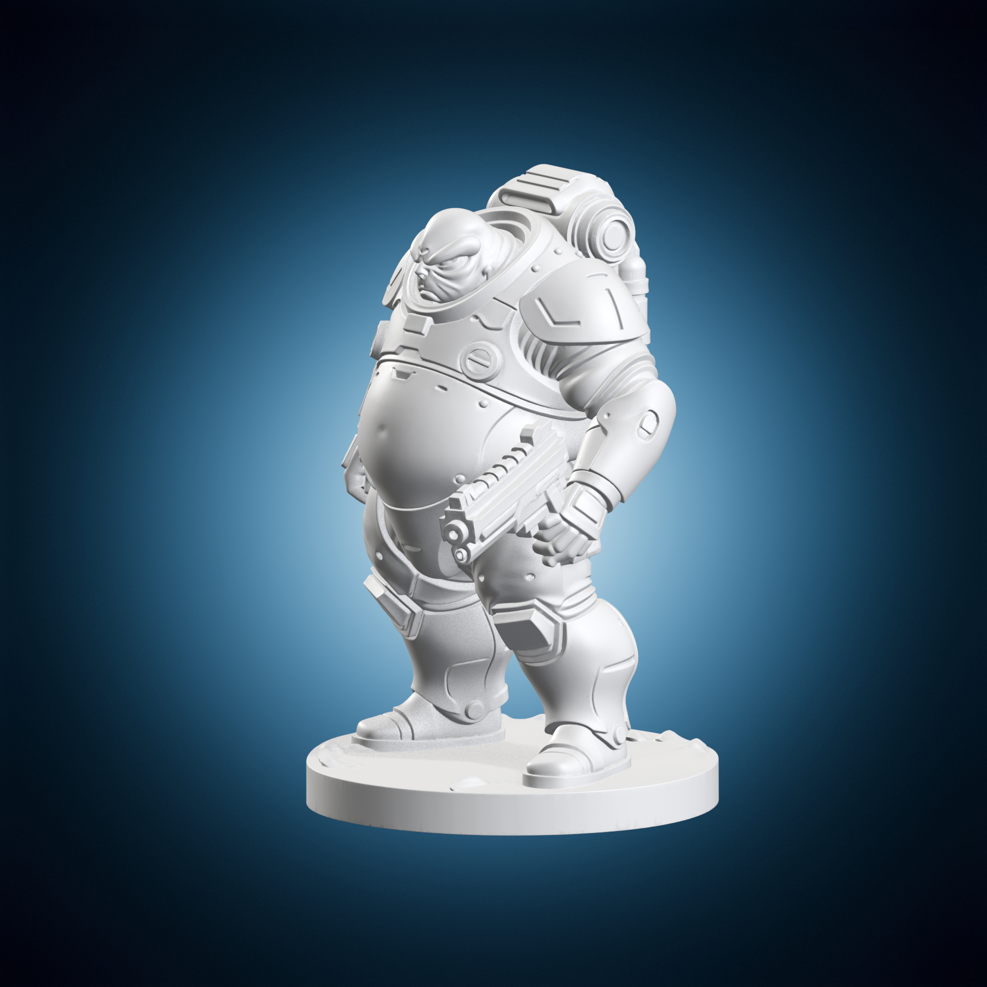 👽 Volus Alien Soldier With Pistol Mass Effect Sci-Fi Miniature・ 3D File ...