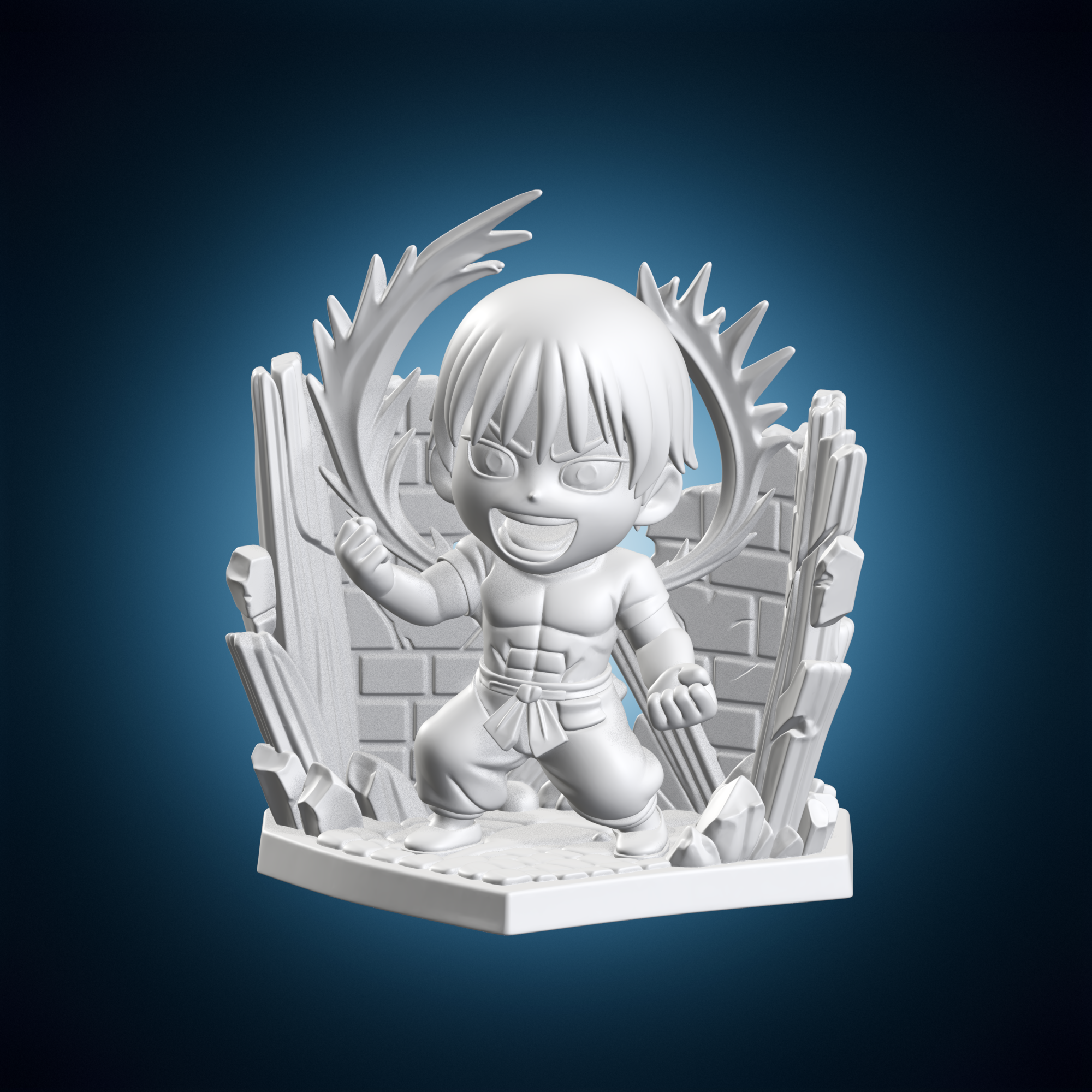 📁 Toji Fushiguro Chibi Mini Figure・ 3D File for 3D printing・Cults