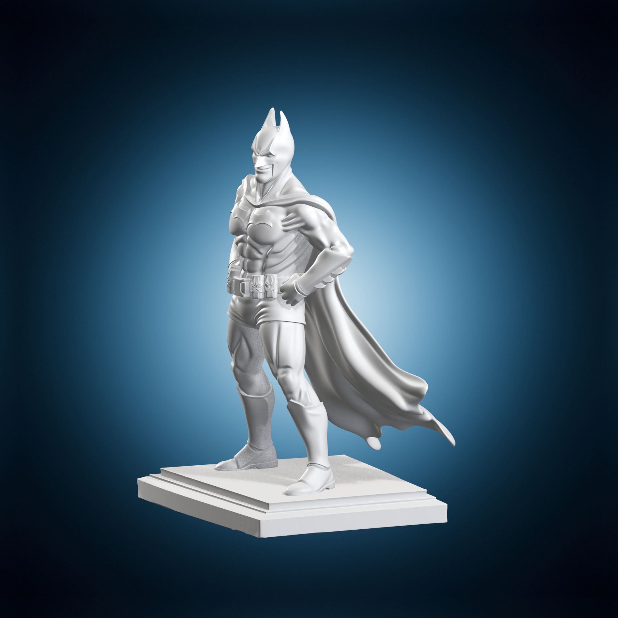 🦸 Batman Statue Heroic Pose・ 3D File for 3D printing・Cults