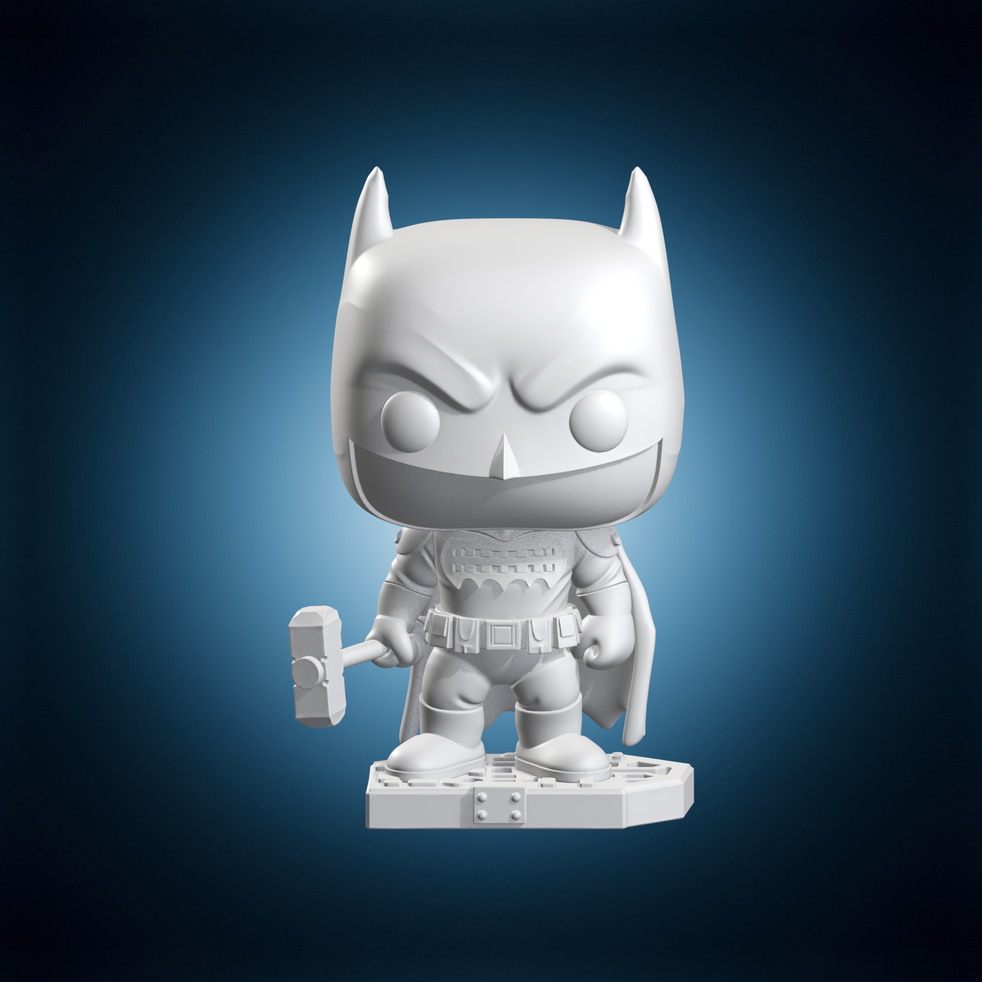 🔨 Figura de vinilo Pop de Batman con el martillo en la mano・Archivo 3D ...