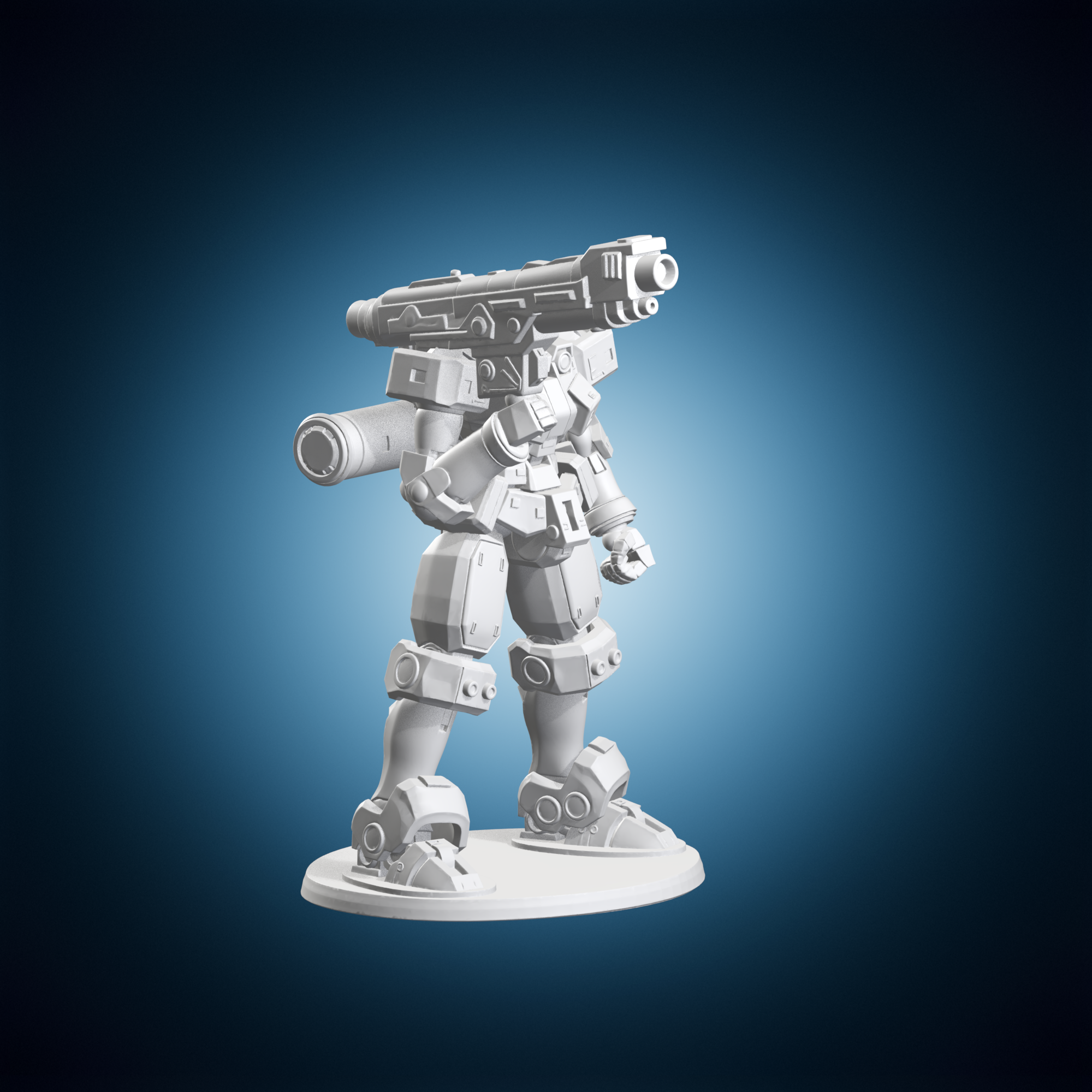 🤖 Sci-fi Mecha Robot Shoulder Cannon・ 3D File for 3D printing・Cults