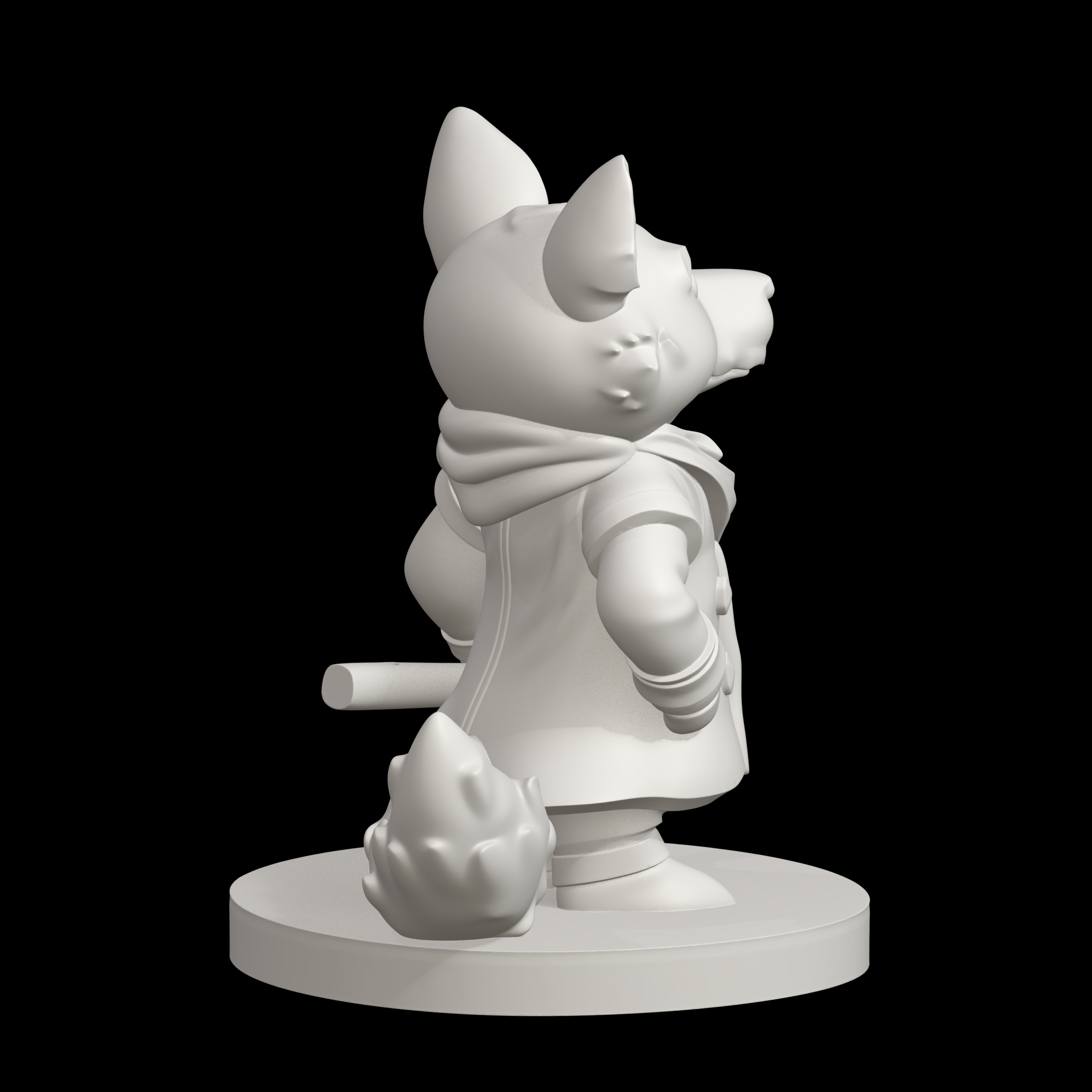🦊 Anthropomorphic Fox Soldier Fantasy Miniature on Base・ 3D File for 3D ...