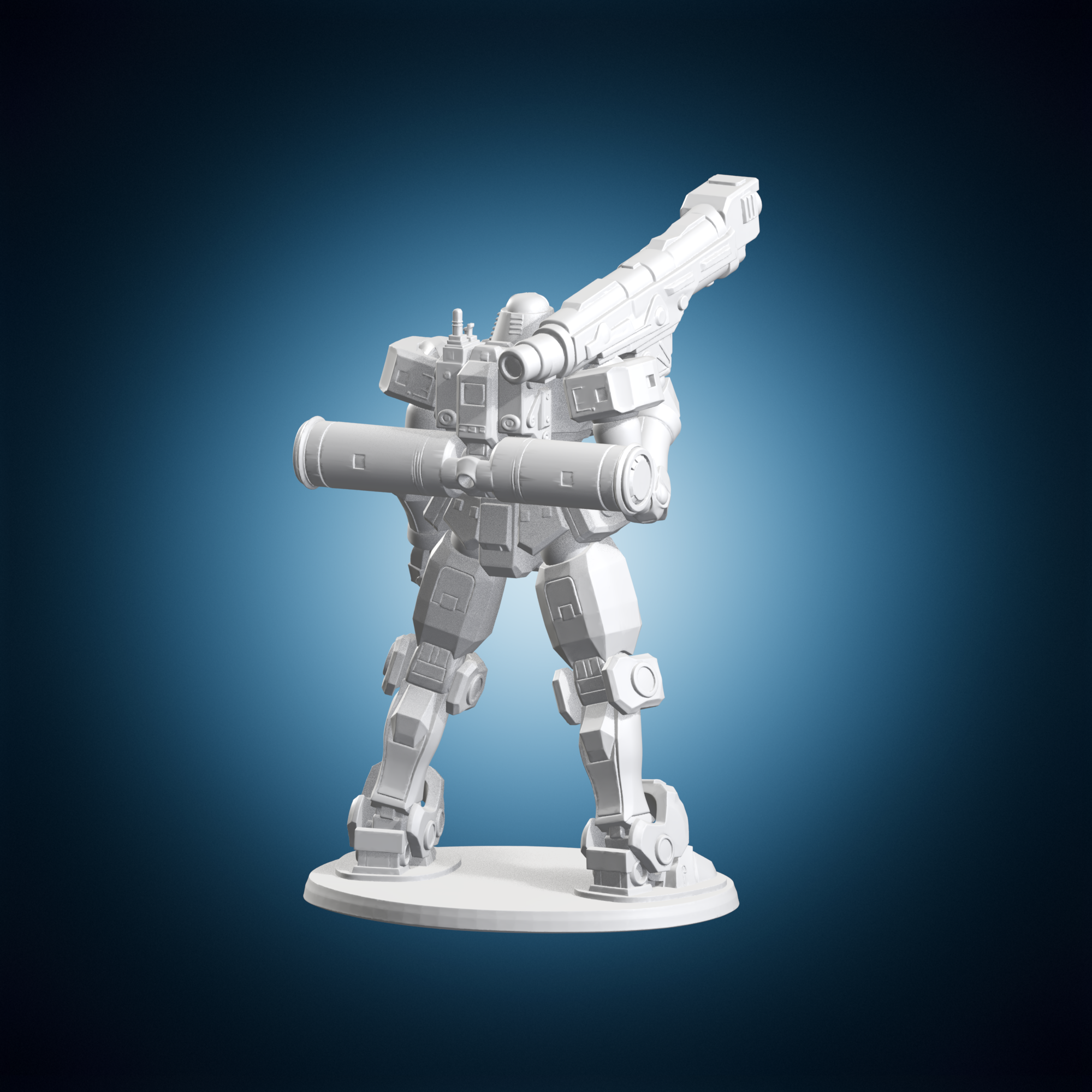 🤖 Sci-fi Mecha Robot Shoulder Cannon・ 3D File for 3D printing・Cults