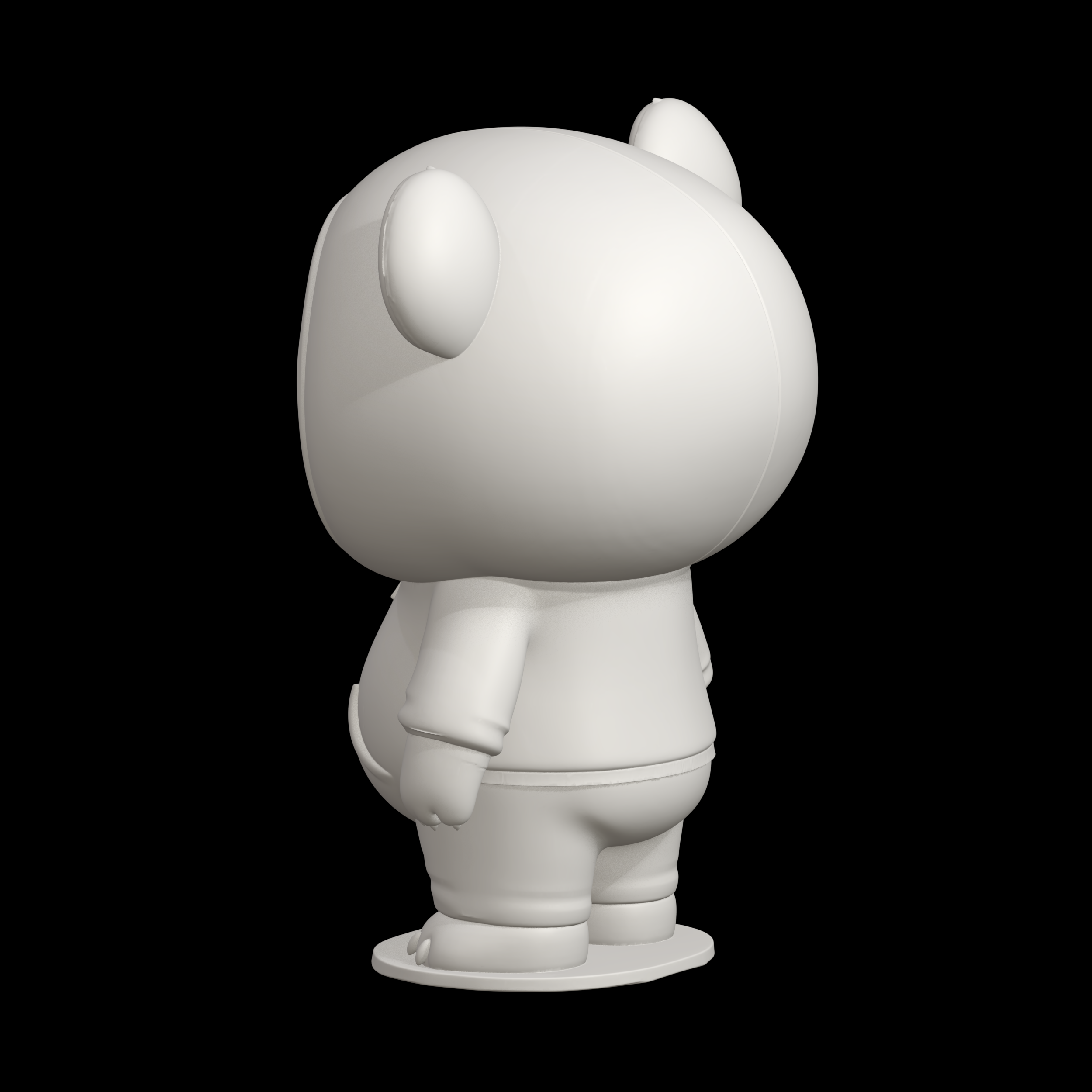 🐻 Figura estilo Chibi da personagem Bear Kid・Arquivo 3D para Impressão ...