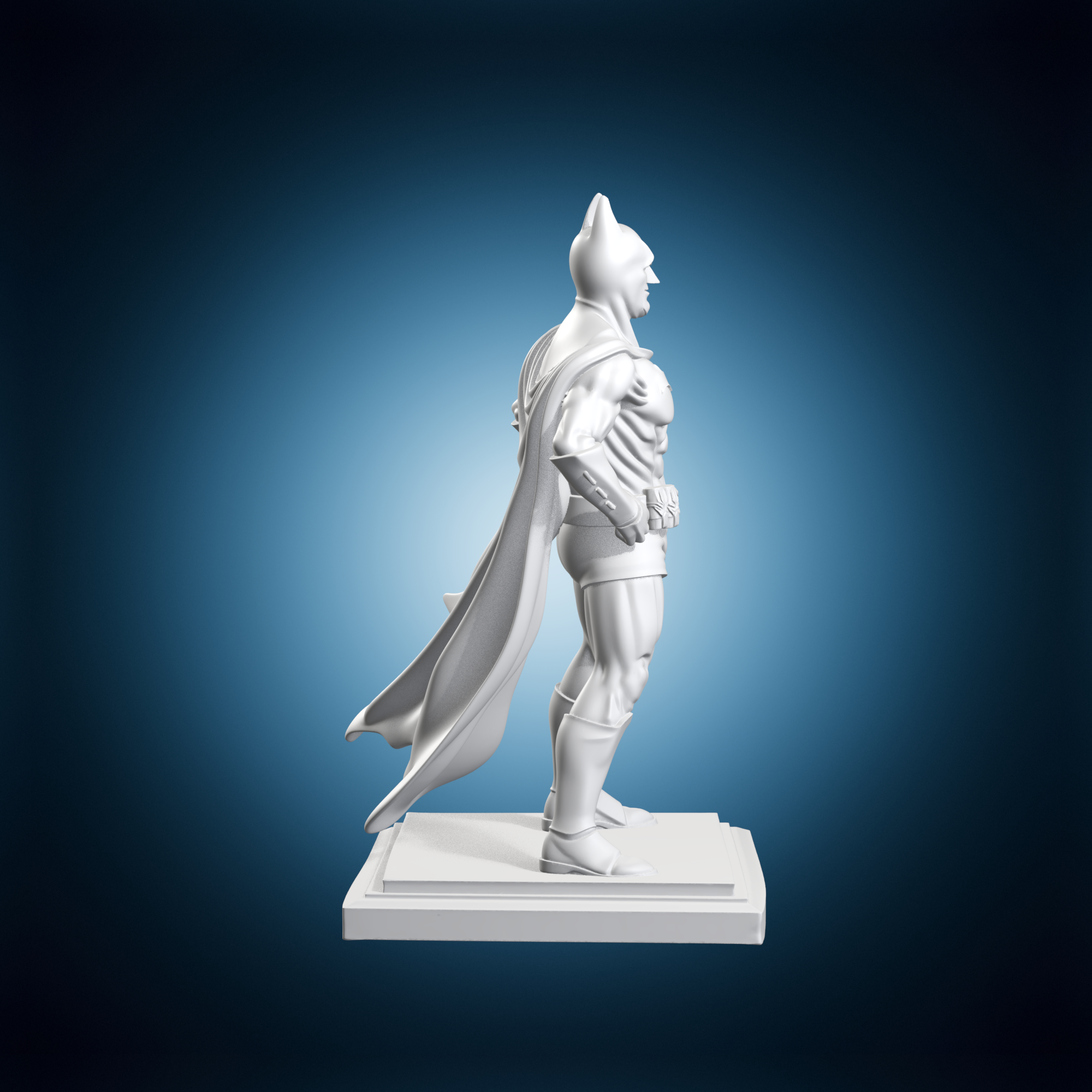 🦸 Batman Statue Heldenhafte Pose・ 3D Datei für 3D-Druck・Cults
