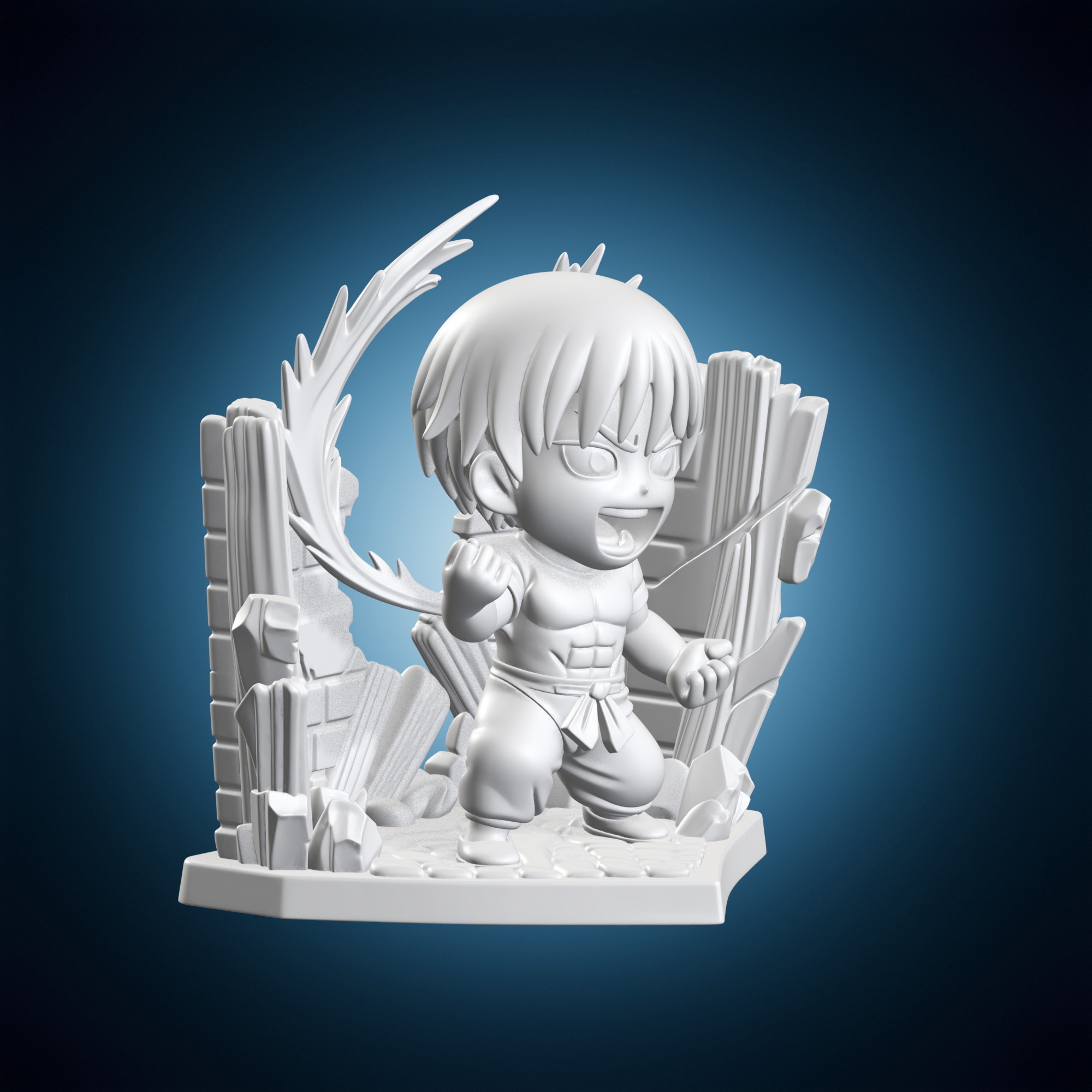📁 Toji Fushiguro Chibi Mini Figure・ 3D File for 3D printing・Cults