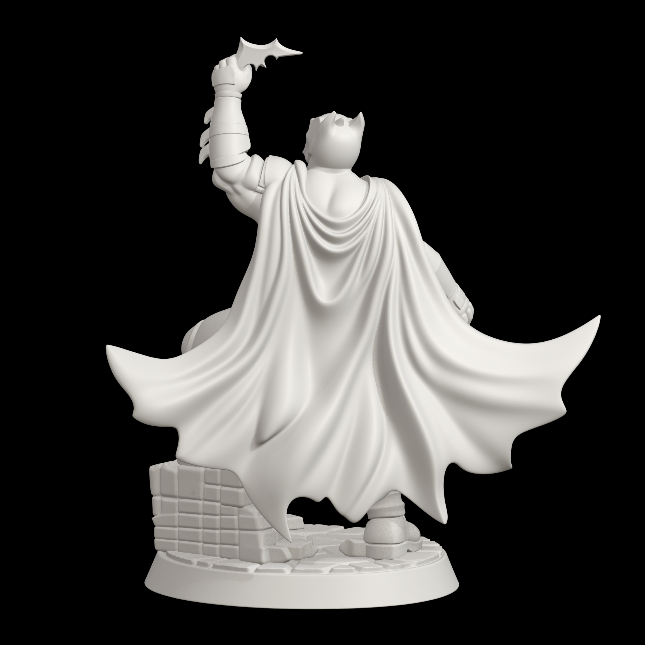 🦸 Batman DC Comics Estatua Pose de Combate sobre Base・Archivo 3D para ...