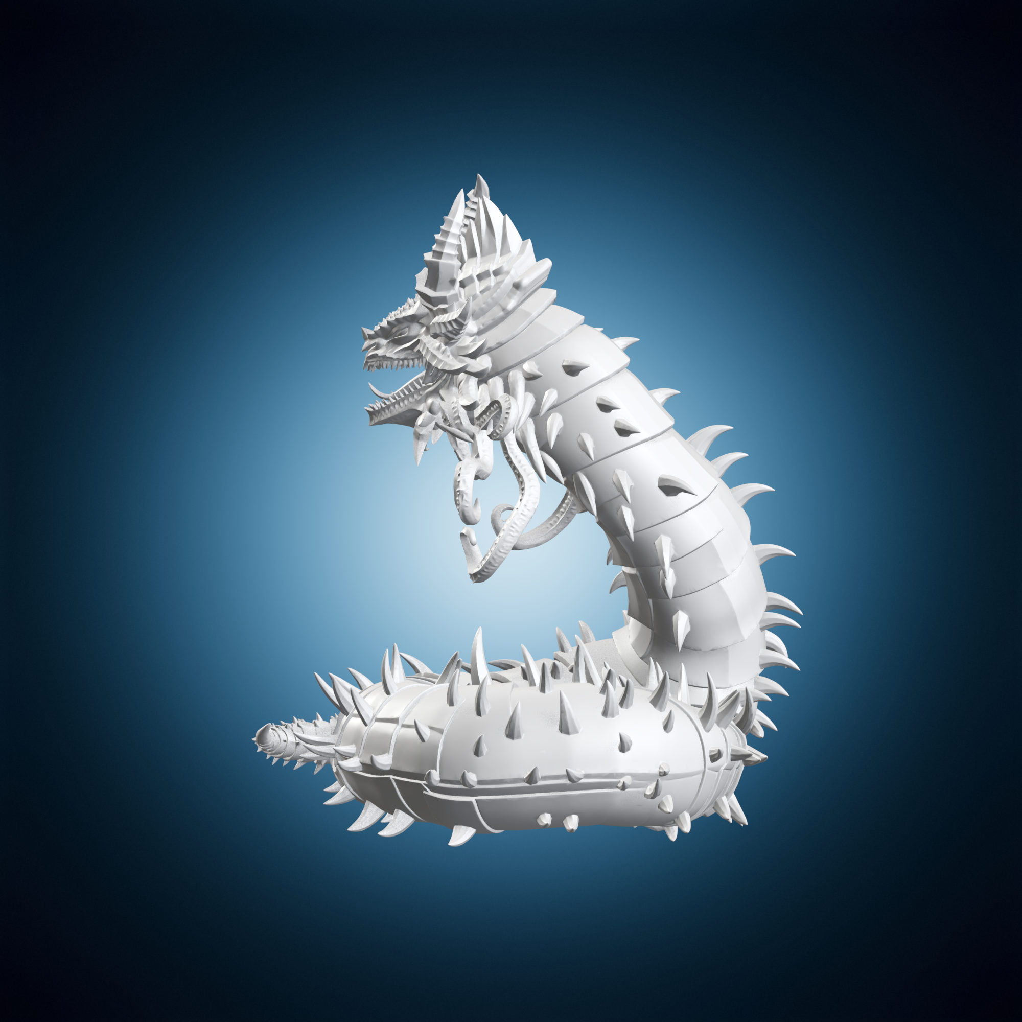 👹 Leviathan Eldritch Sea Serpent Monster・ 3D File for 3D printing・Cults