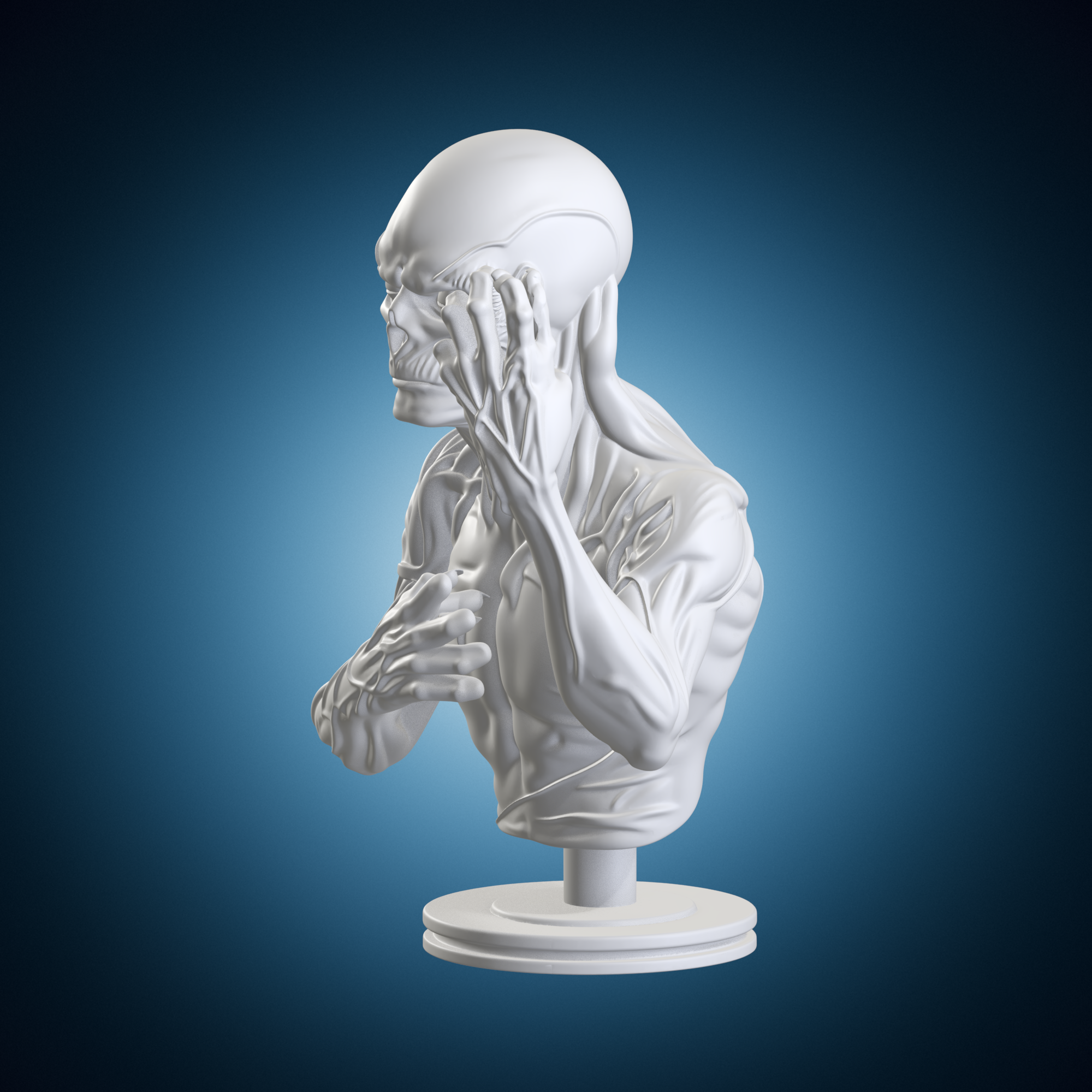 👤 Vecna Büste Stranger Things・ 3D Datei für 3D-Druck・Cults