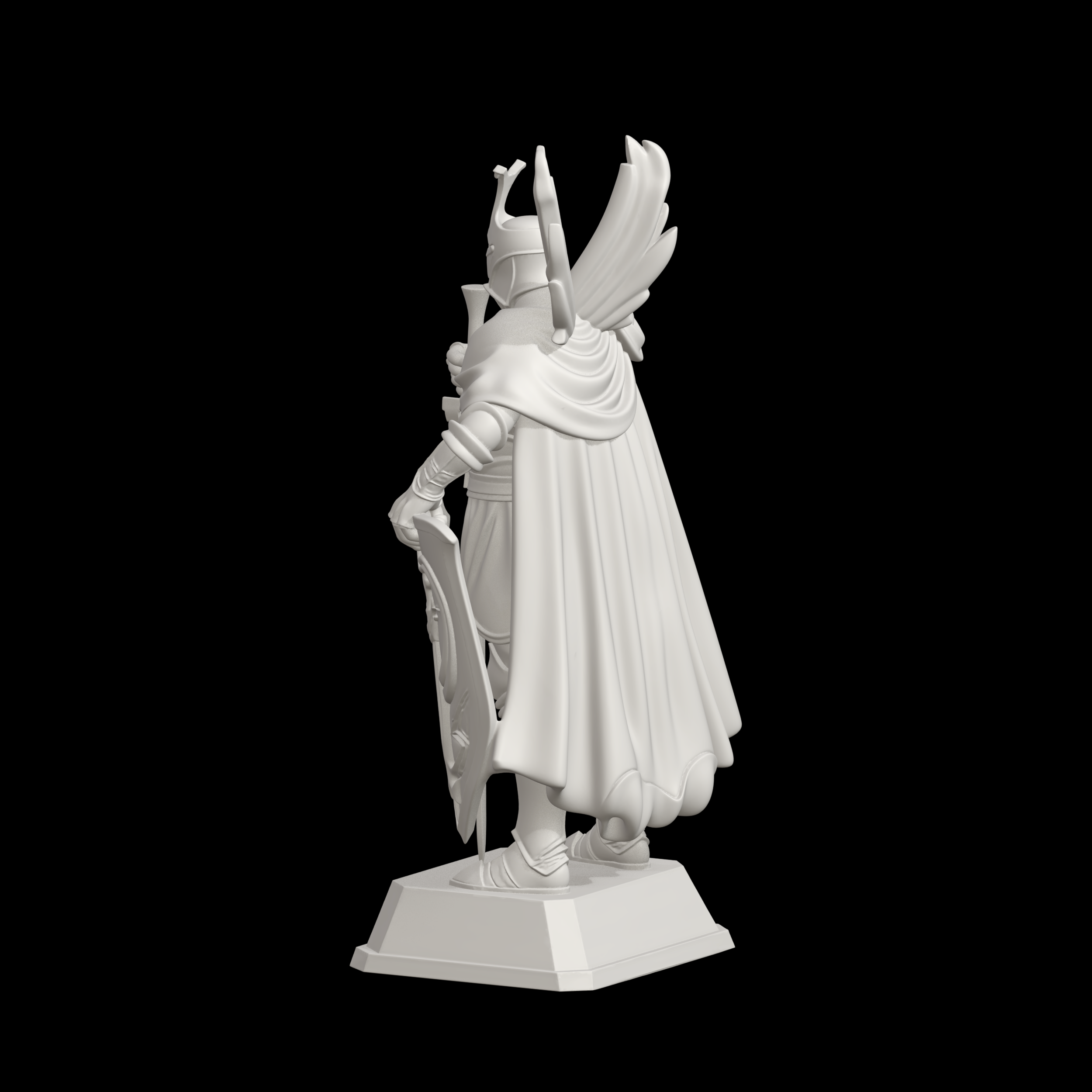 🗡️ Armored Paladin Fantasy RPG Statue On Base・ 3D File for 3D printing ...