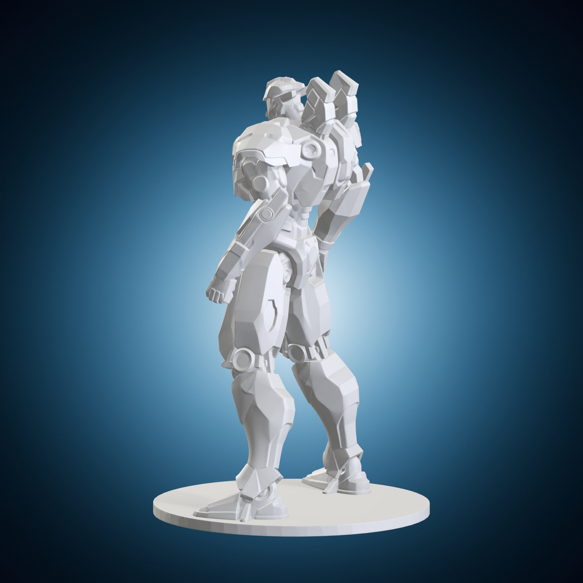 🫡 Statue de soldat blindé Sci Fi・Fichier 3D pour Impression 3D・Cults