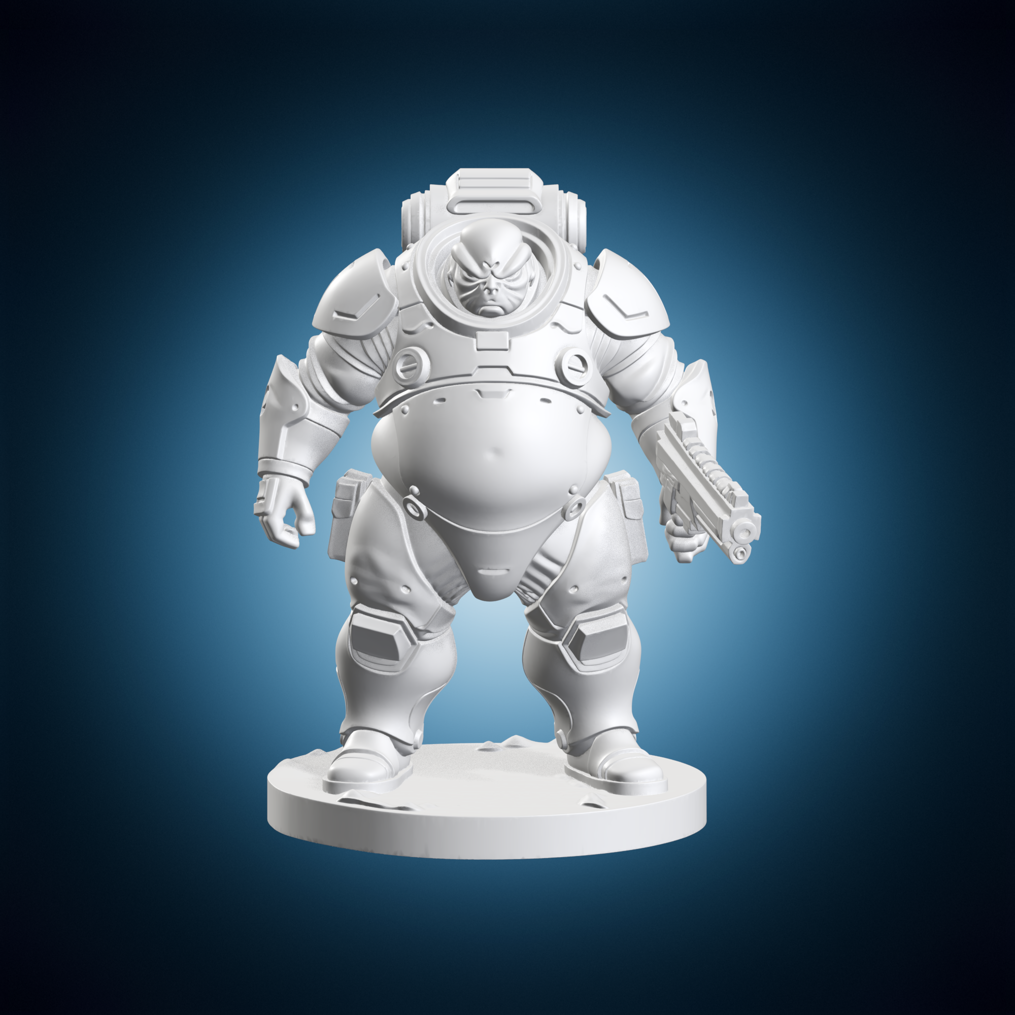 👽 Volus Alien Soldier With Pistol Mass Effect Sci-Fi Miniature・ 3D File ...
