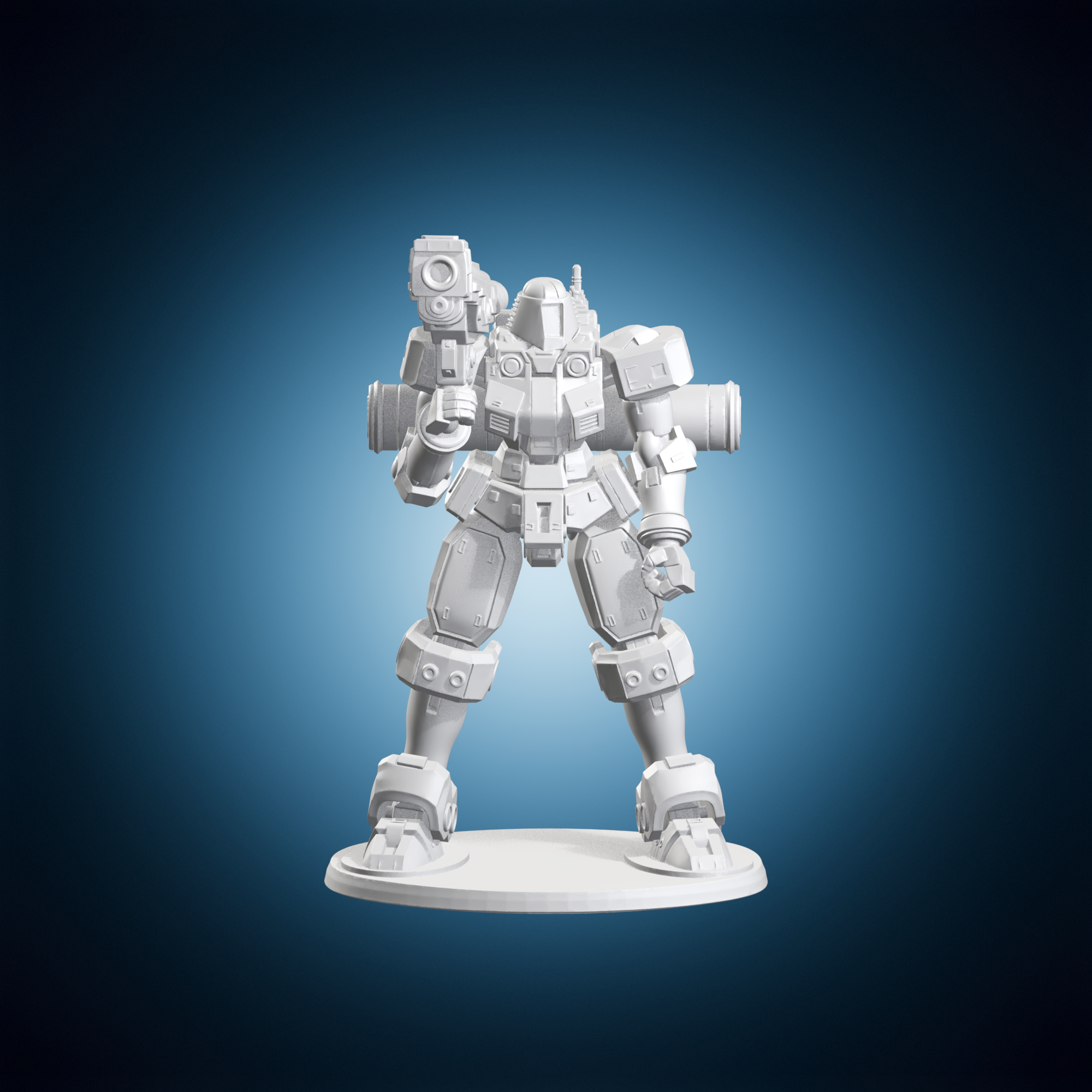 🤖 Sci-fi Mecha Robot Shoulder Cannon・ 3D File for 3D printing・Cults