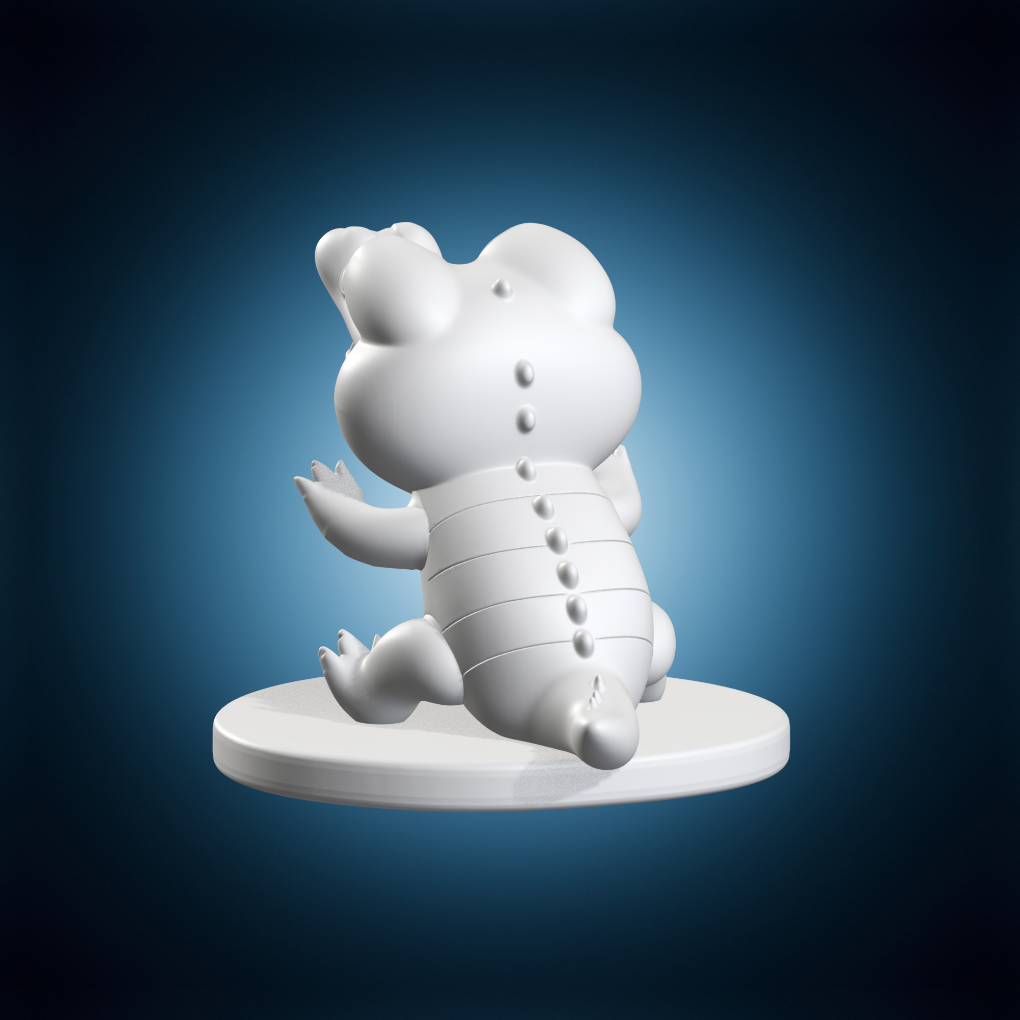 🐊 Cartoon Crocodile Alligator Character 3D Print Model STL File・ 3D ...