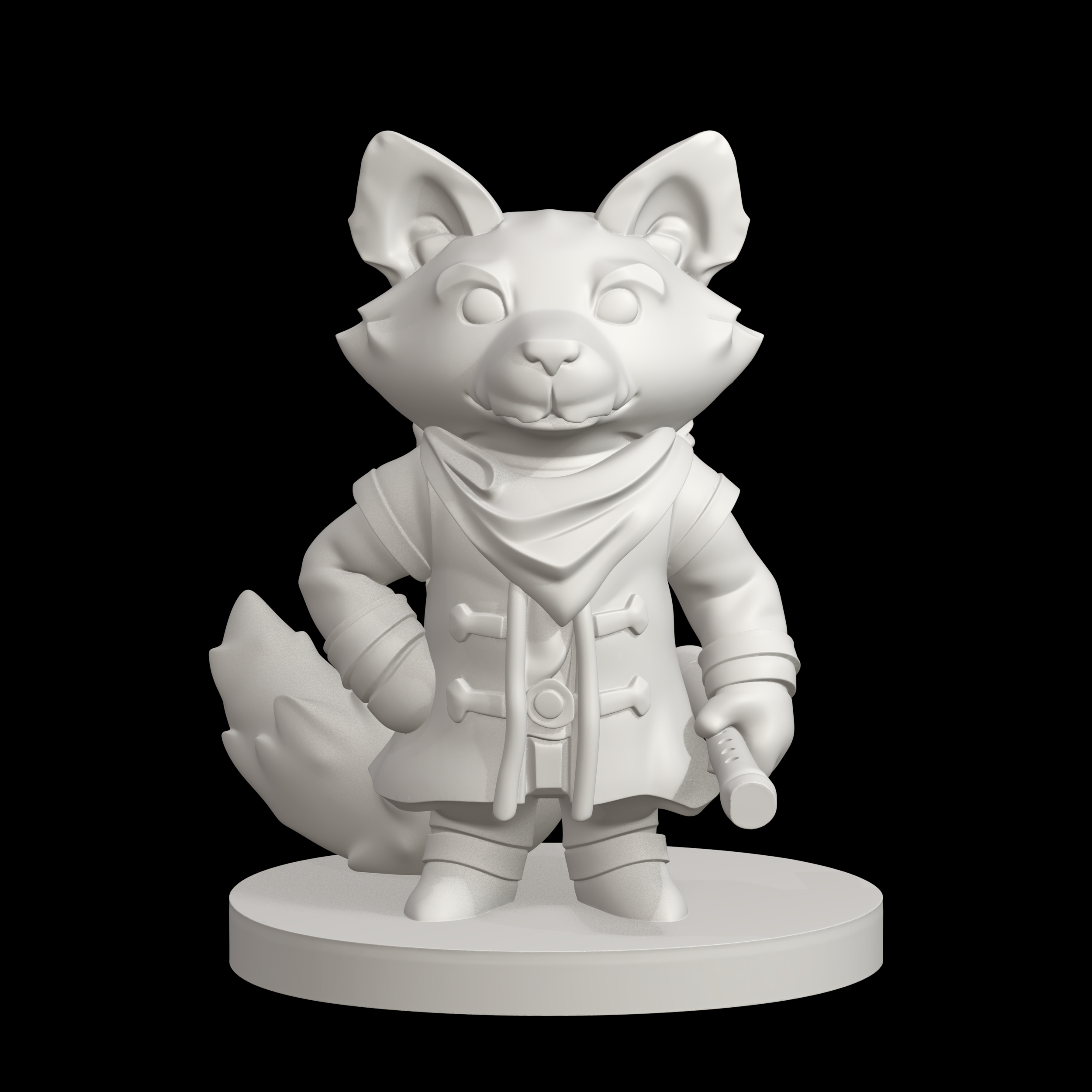 🦊 Anthropomorphic Fox Soldier Fantasy Miniature on Base・ 3D File for 3D ...