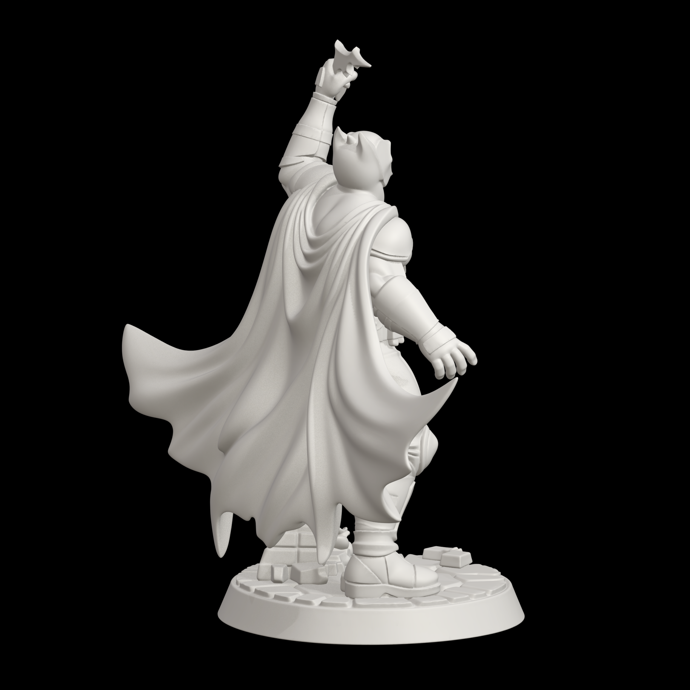 🦸 Batman DC Comics Estatua Pose de Combate sobre Base・Archivo 3D para ...