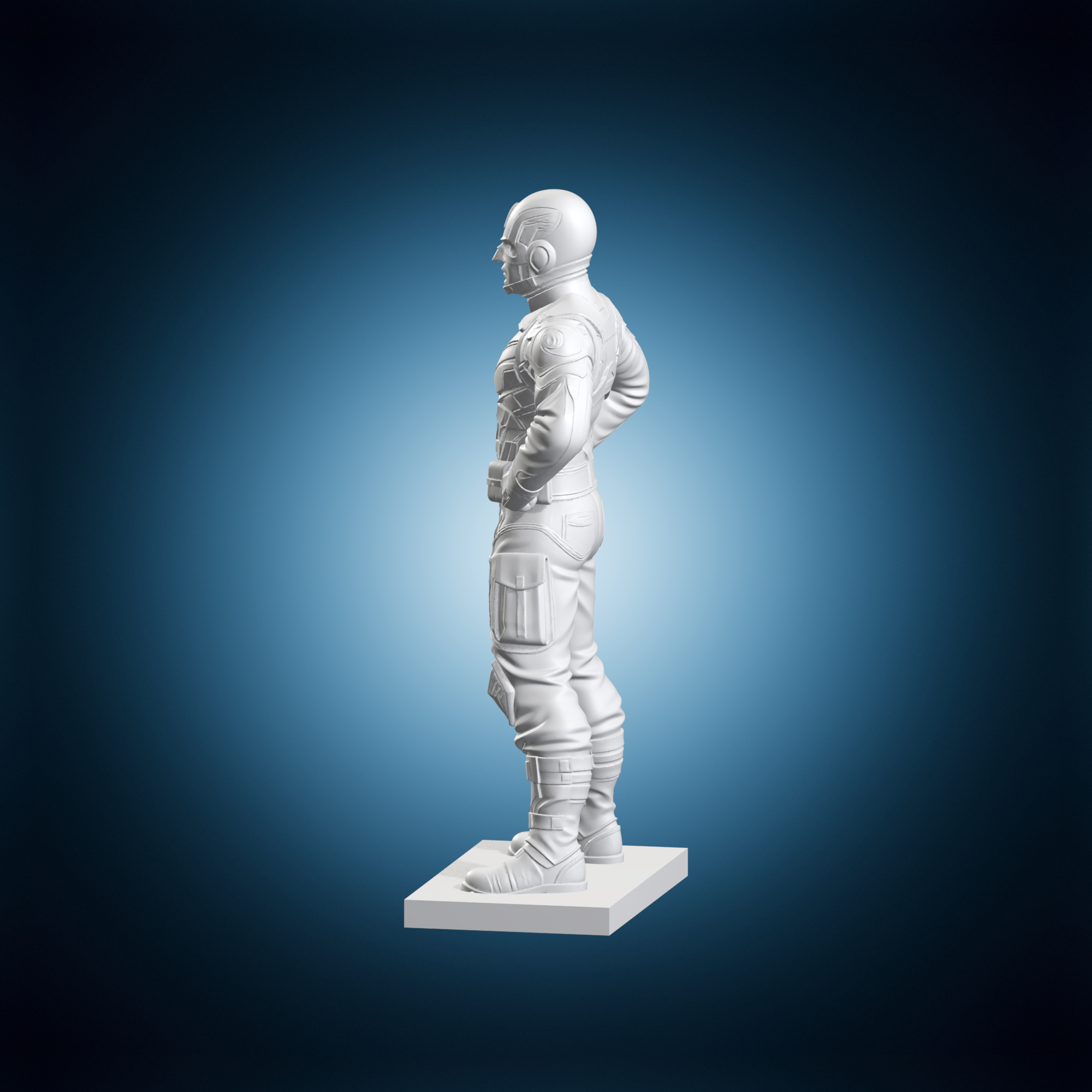 📁 Captain America Heroic Standing Model 3D Print STL File・ 3D File for ...