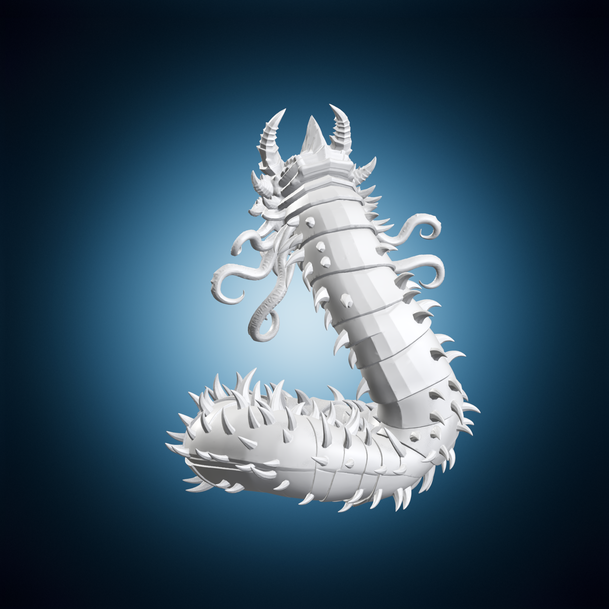 👹 Leviathan Eldritch Sea Serpent Monster・ 3D File for 3D printing・Cults
