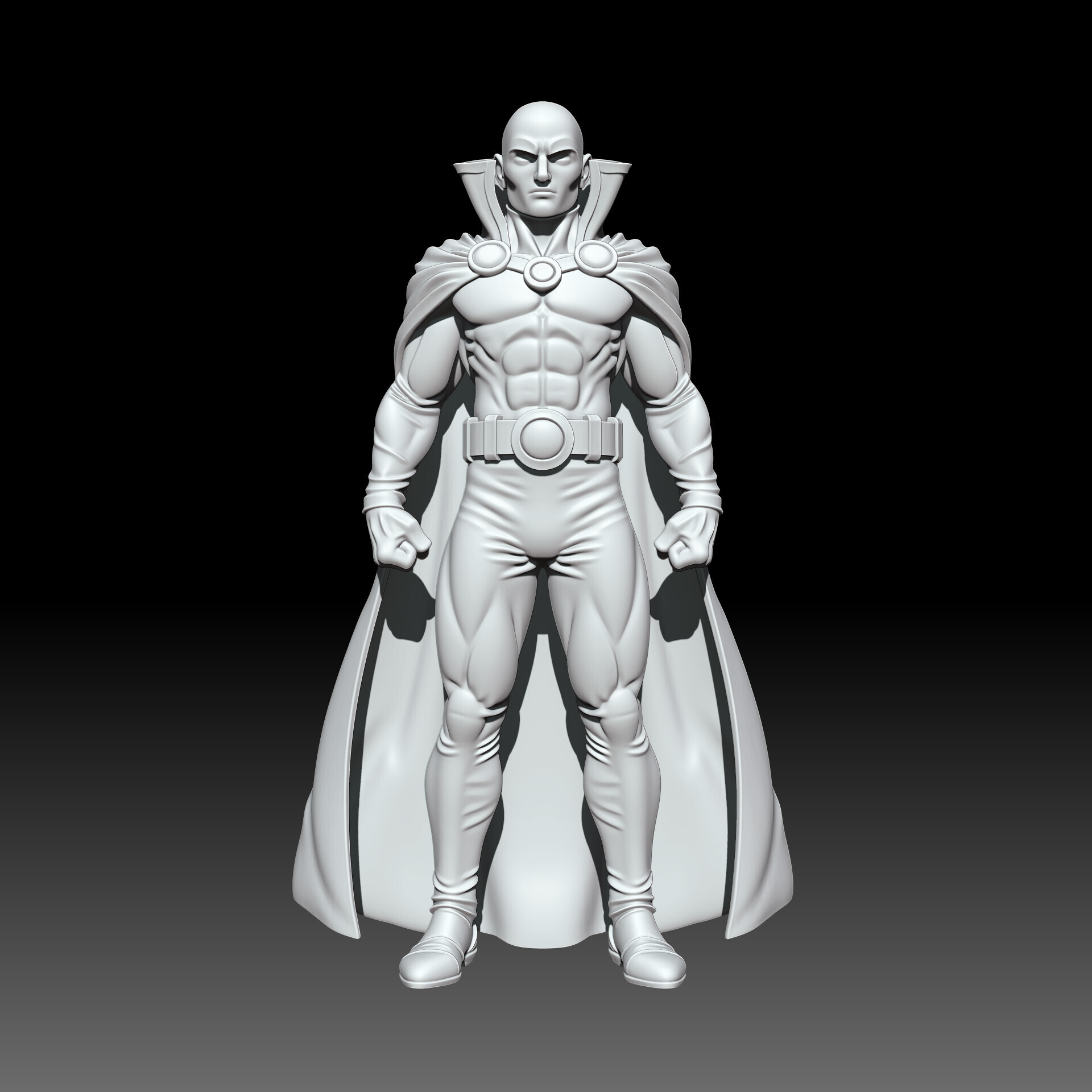 👊 Saitama One Punch Man Character Bust・ 3D File for 3D printing・Cults