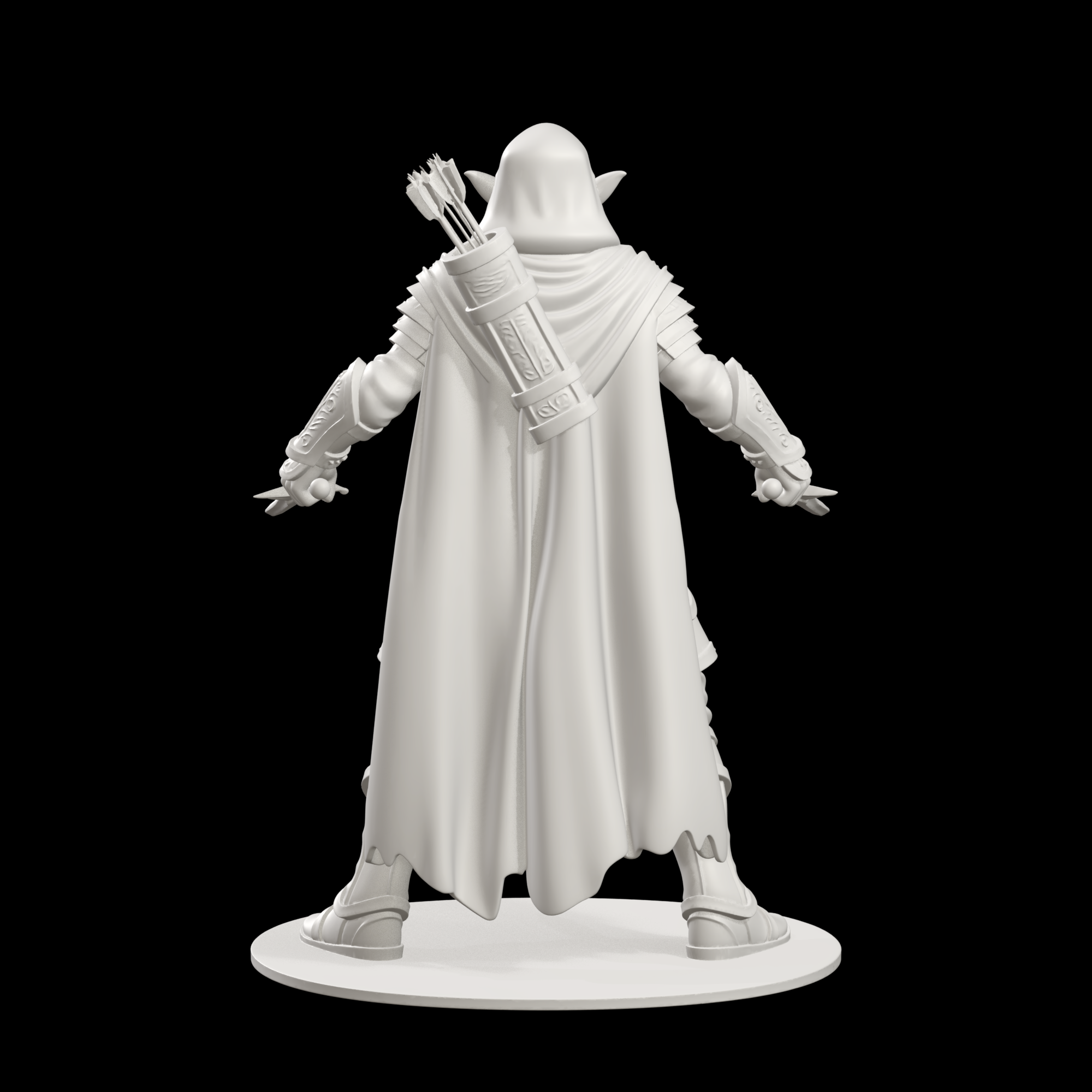 🧝 Assassin elfique Fantasy RPG Miniature sur socle tenant une dague ...