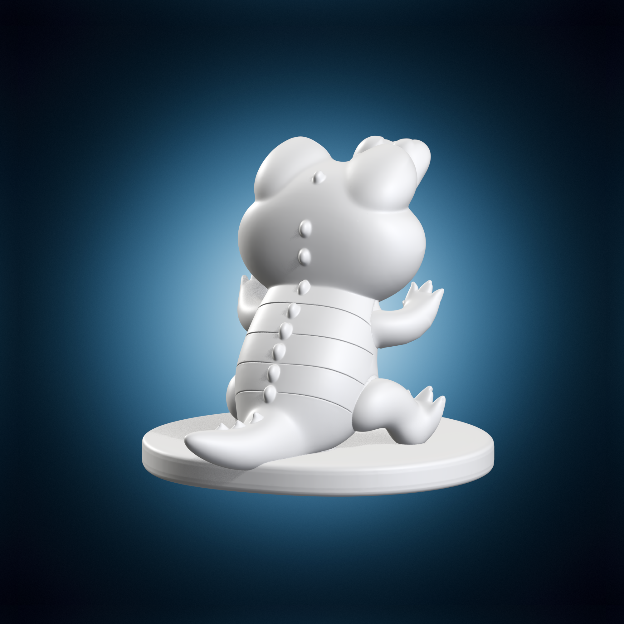 🐊 Cartoon Crocodile Alligator Character 3D Print Model STL File・ 3D ...