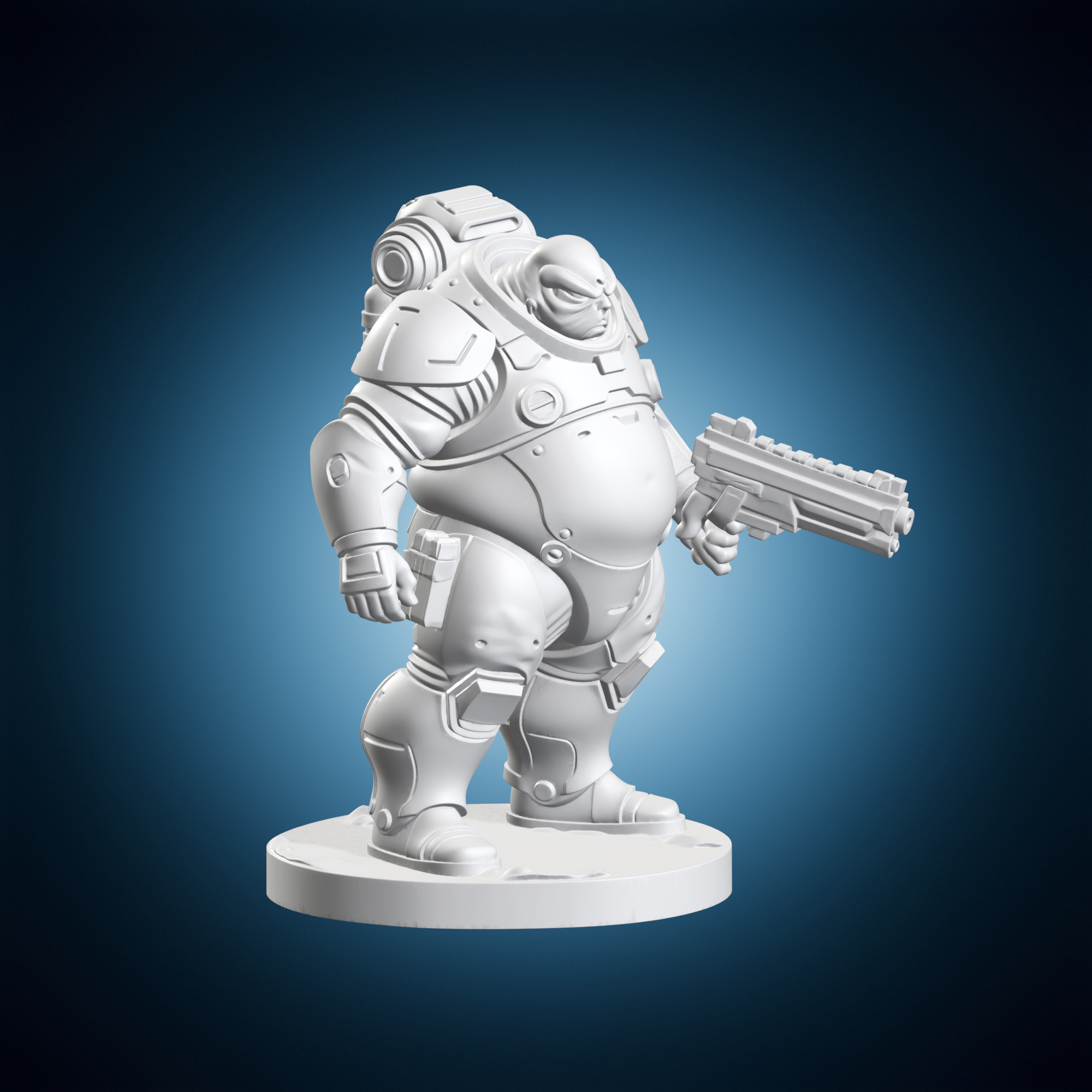 👽 Volus Alien Soldier With Pistol Mass Effect Sci-Fi Miniature・ 3D File ...