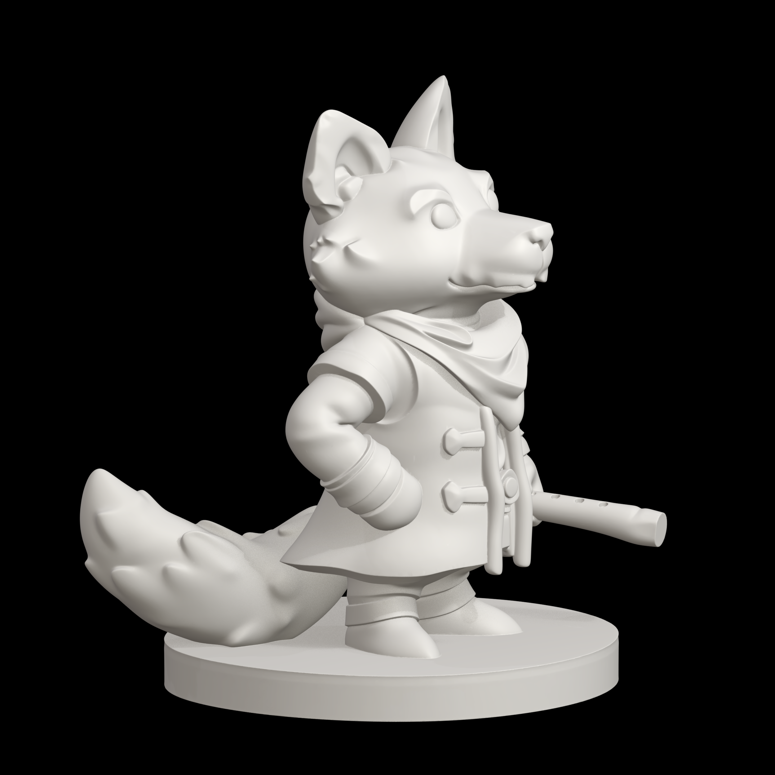 🦊 Anthropomorphic Fox Soldier Fantasy Miniature on Base・ 3D File for 3D ...