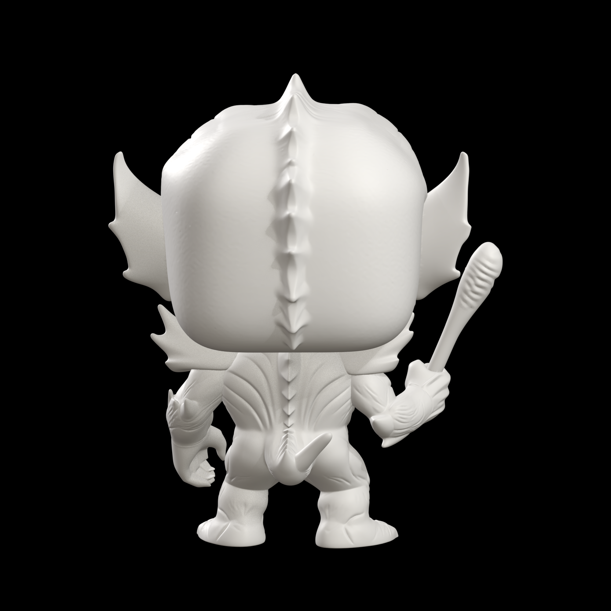 👺 Goblin Monster Fantasy RPG Chibi Figure Holding Club・ 3D File for 3D printing・Cults