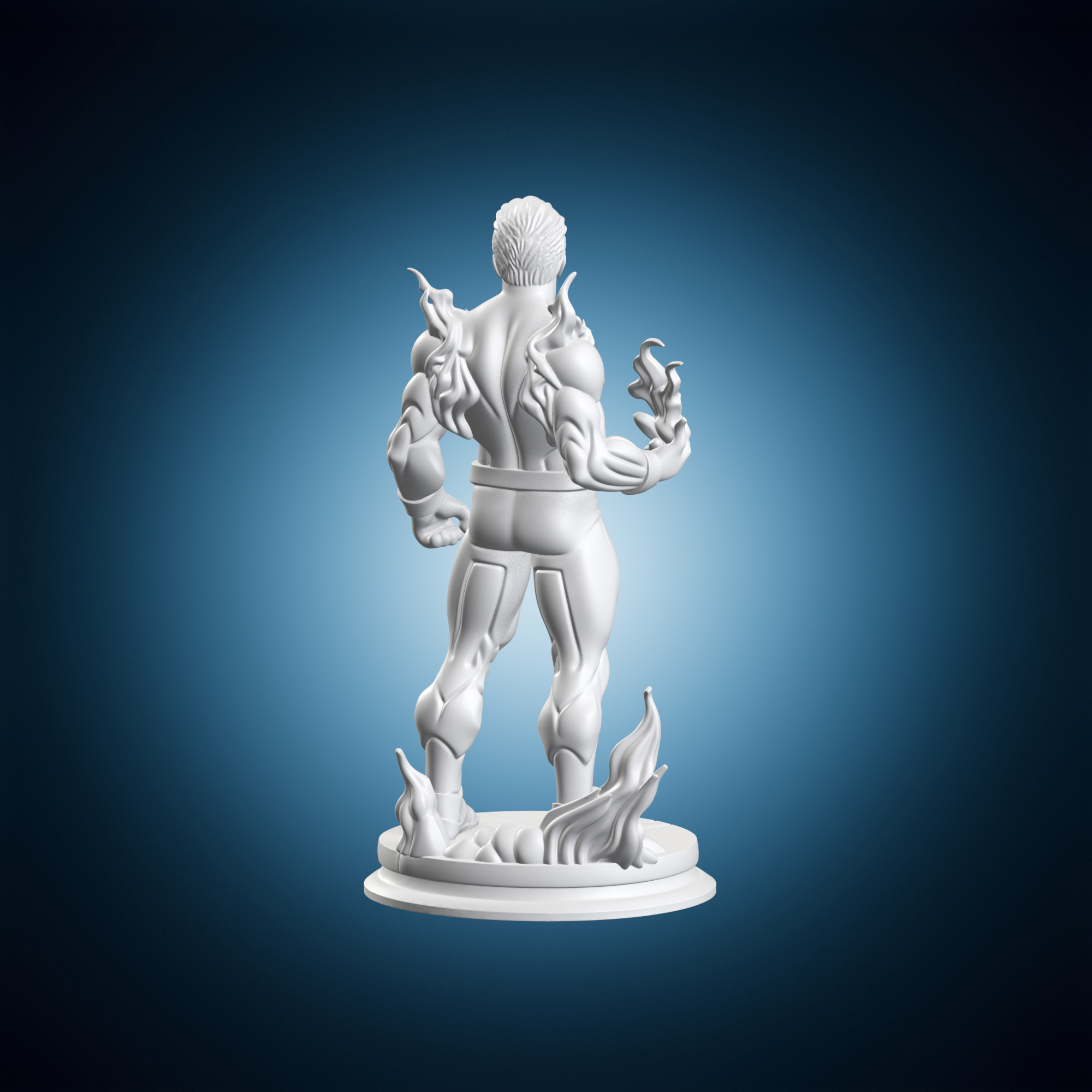 🦸 Human Torch Marvel Superhero・ 3D File for 3D printing・Cults