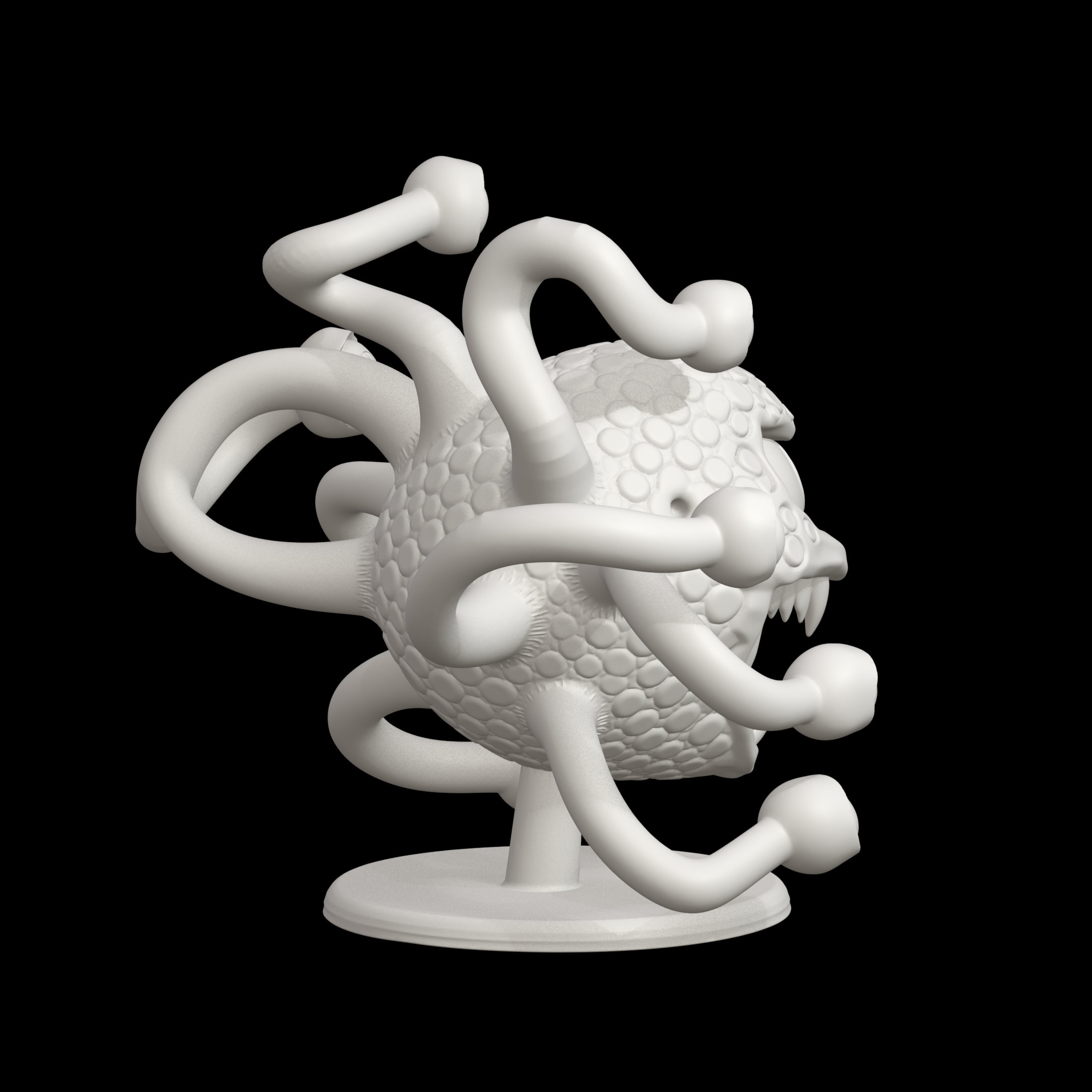 👹 Beholder Dungeons And Dragons Creature Statue On Base・ 3D File for 3D ...