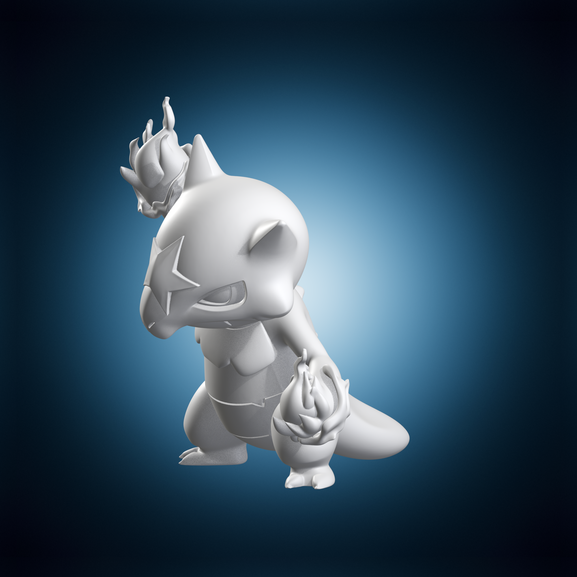 🔥 Alolan Marowak Ghostly Fire Pokemon Figure・ 3D File for 3D printing・Cults