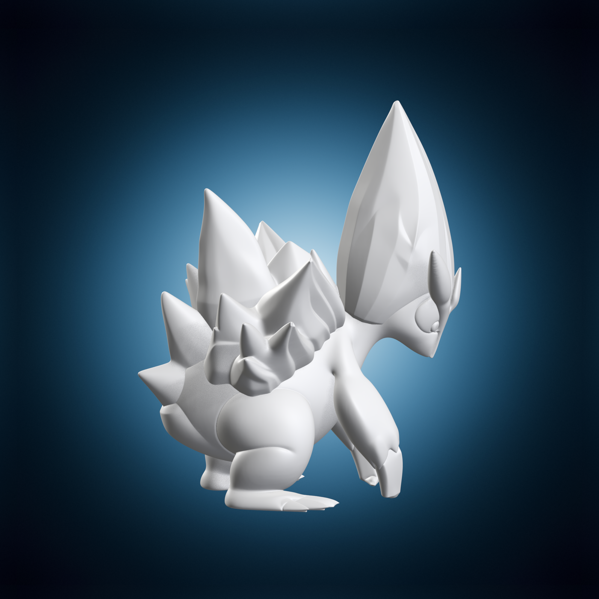 🧊 Alolan Sandslash Ice Spikes Pokemon Miniature・ 3D File for 3D ...